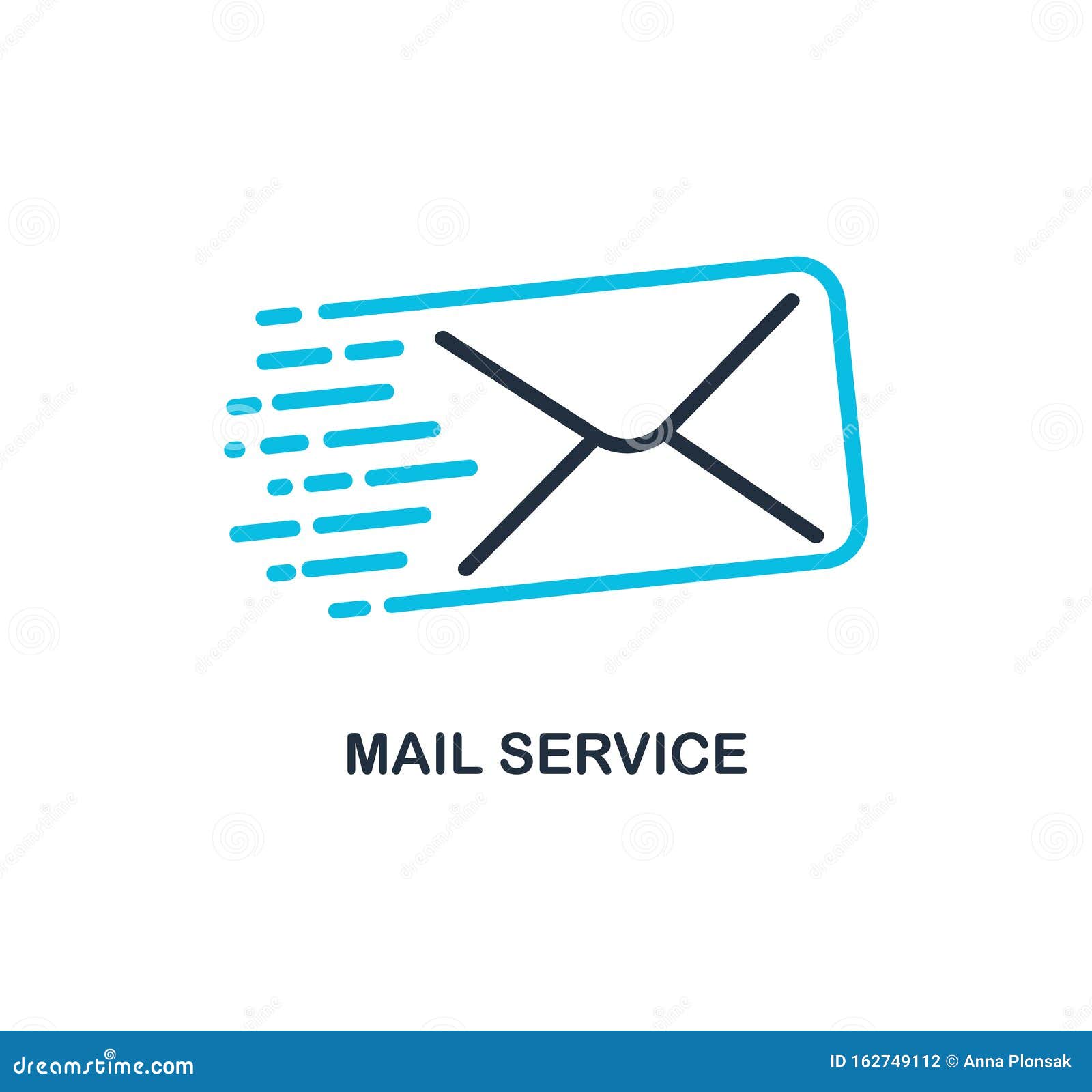 Fast Message Sending Icon. Vector Logo Mail Service. Stock Vector ...