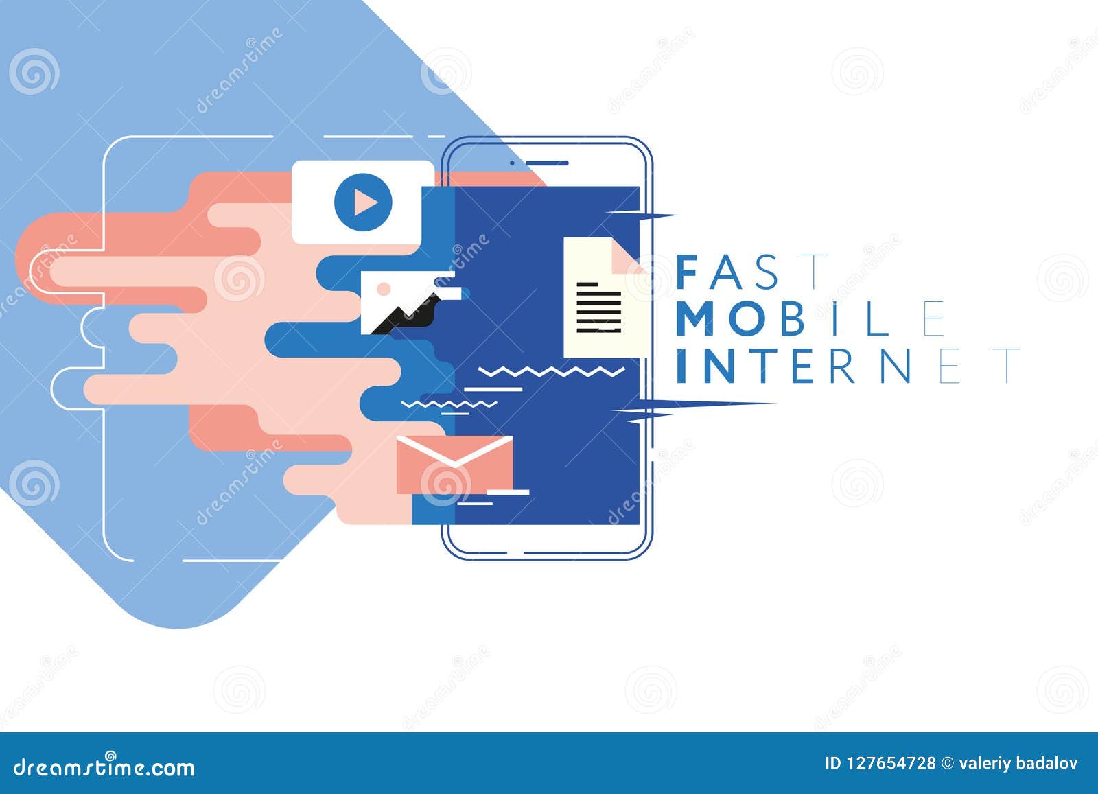 Fast Mobile Internet, Concept of High Speed Internet Access, Fast Data ...