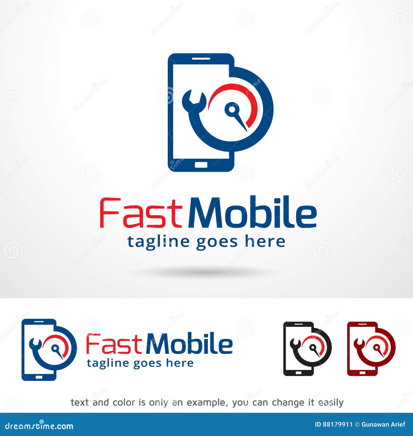 Fast Mobile Logo Template Design Vector, Emblem, Design Concept ...