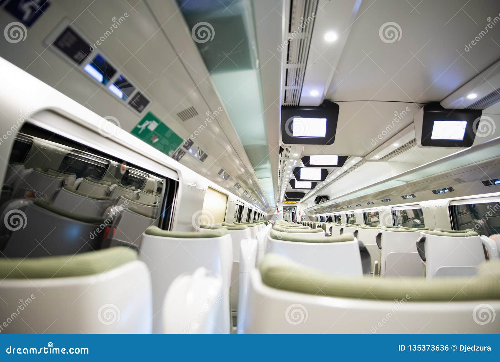 Fast Modern Comfortable Train Interior Stock Photo - Image of tourism ...
