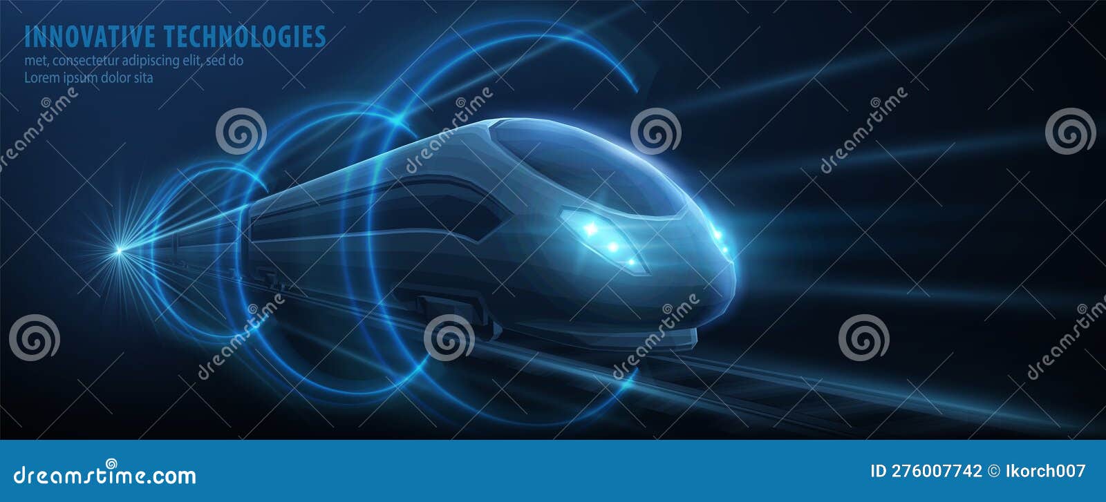 Hyperloop Express Transport Train Royalty-Free Cartoon | CartoonDealer ...