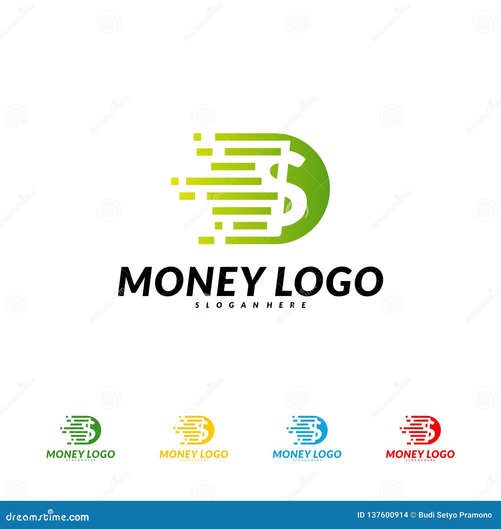 Fast Money Logo Design Concept Vector. Fast Coin Logo Template Stock ...