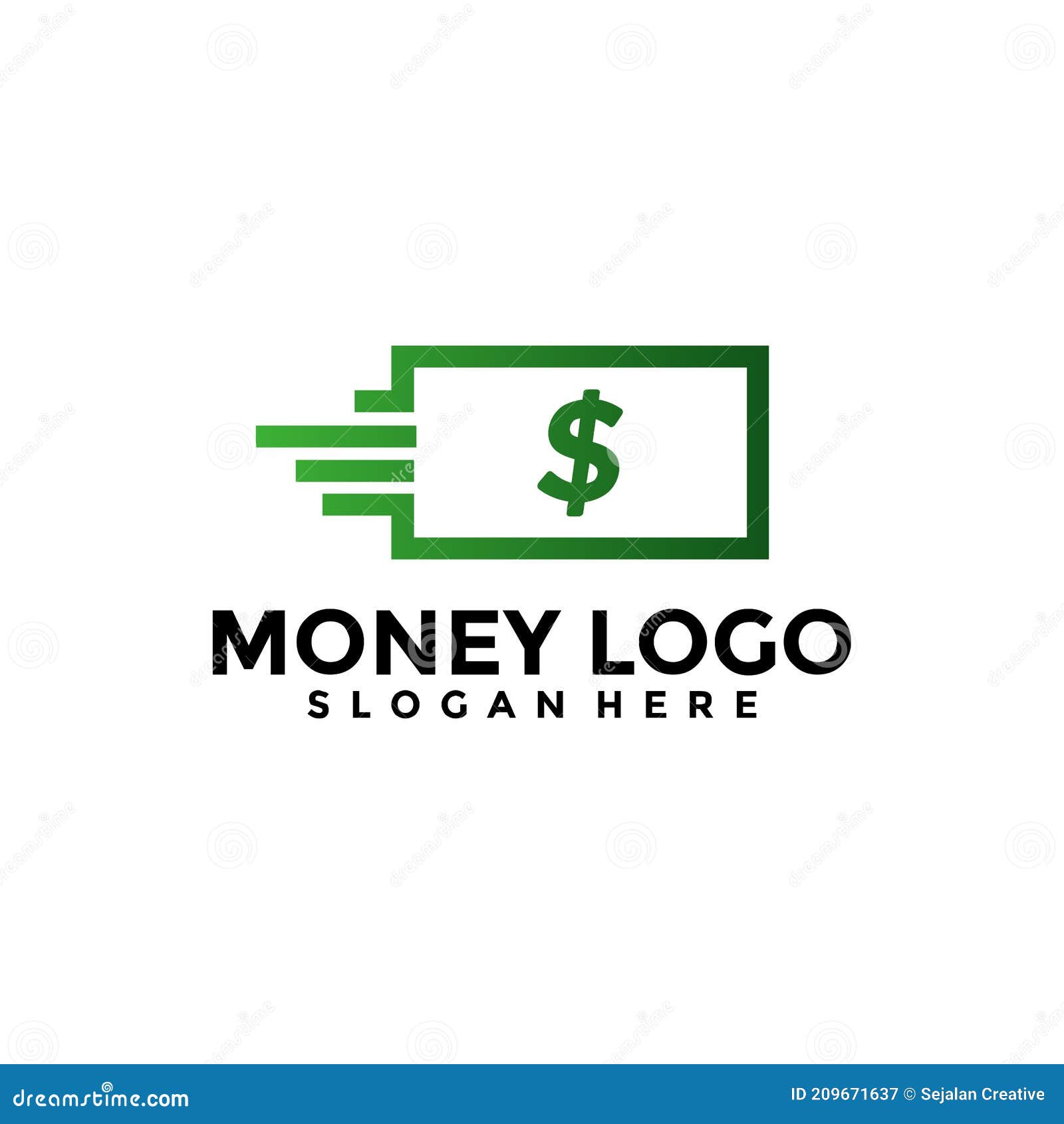 Fast Money Logo Template Design Stock Vector - Illustration of abstract ...