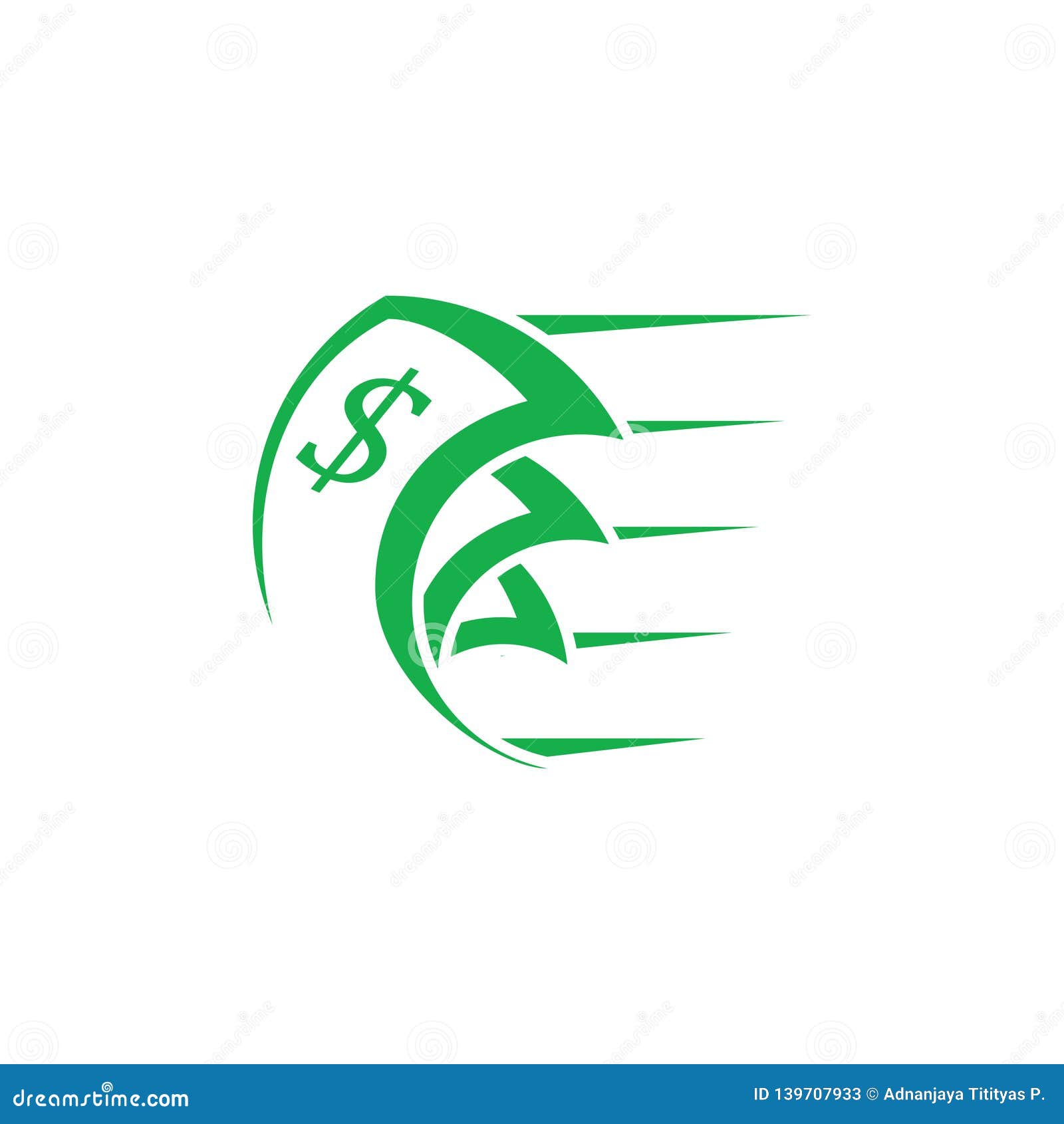 Fast Money Sheets Symbol Logo Vector Stock Vector - Illustration of ...