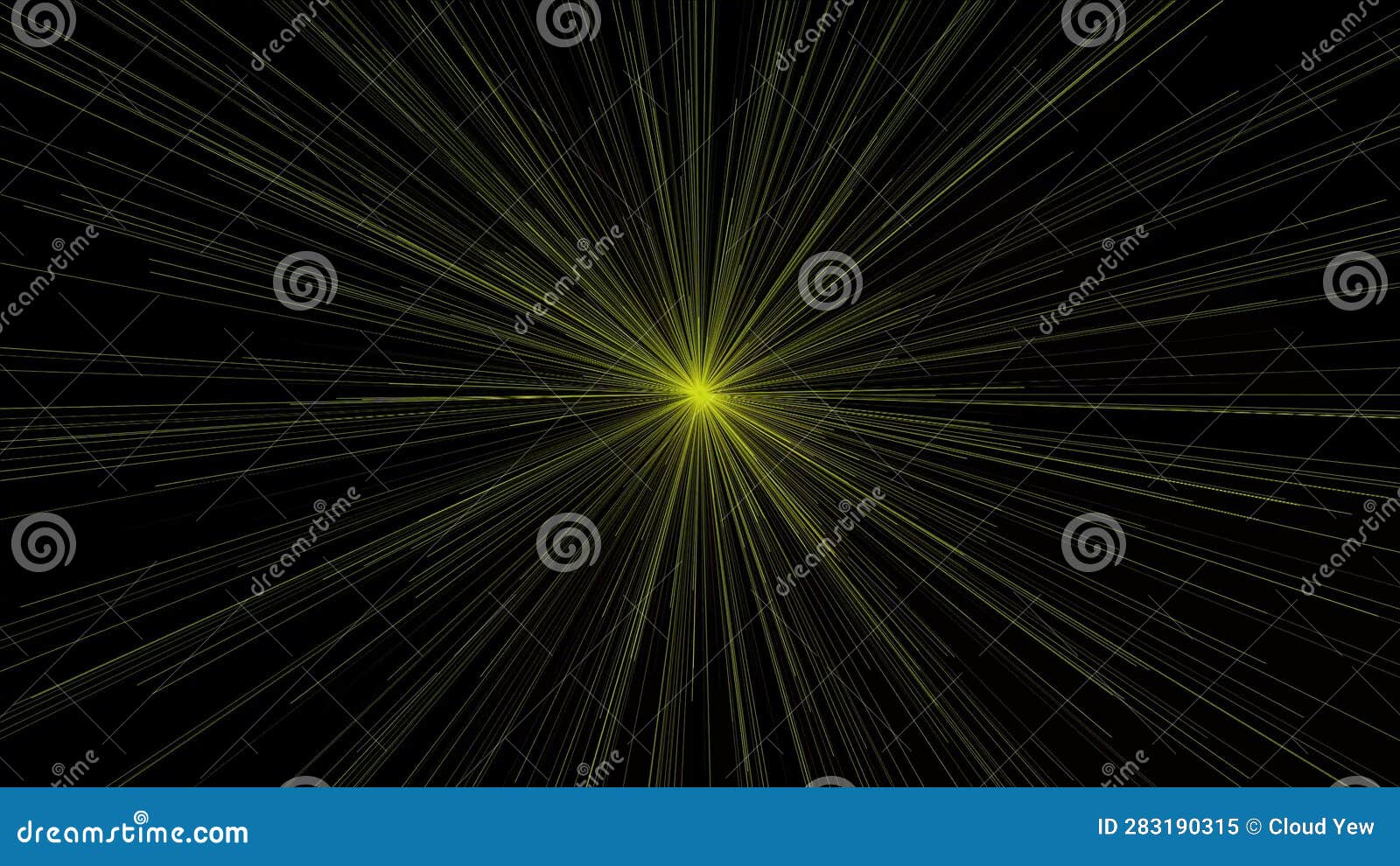 Fast Motion of Yellow Spark with Ray at Center Stock Video - Video of ...