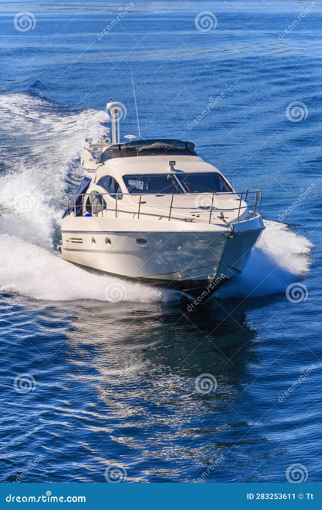 Fast Motor Boat with Waves on the Sea Stock Image - Image of motor ...