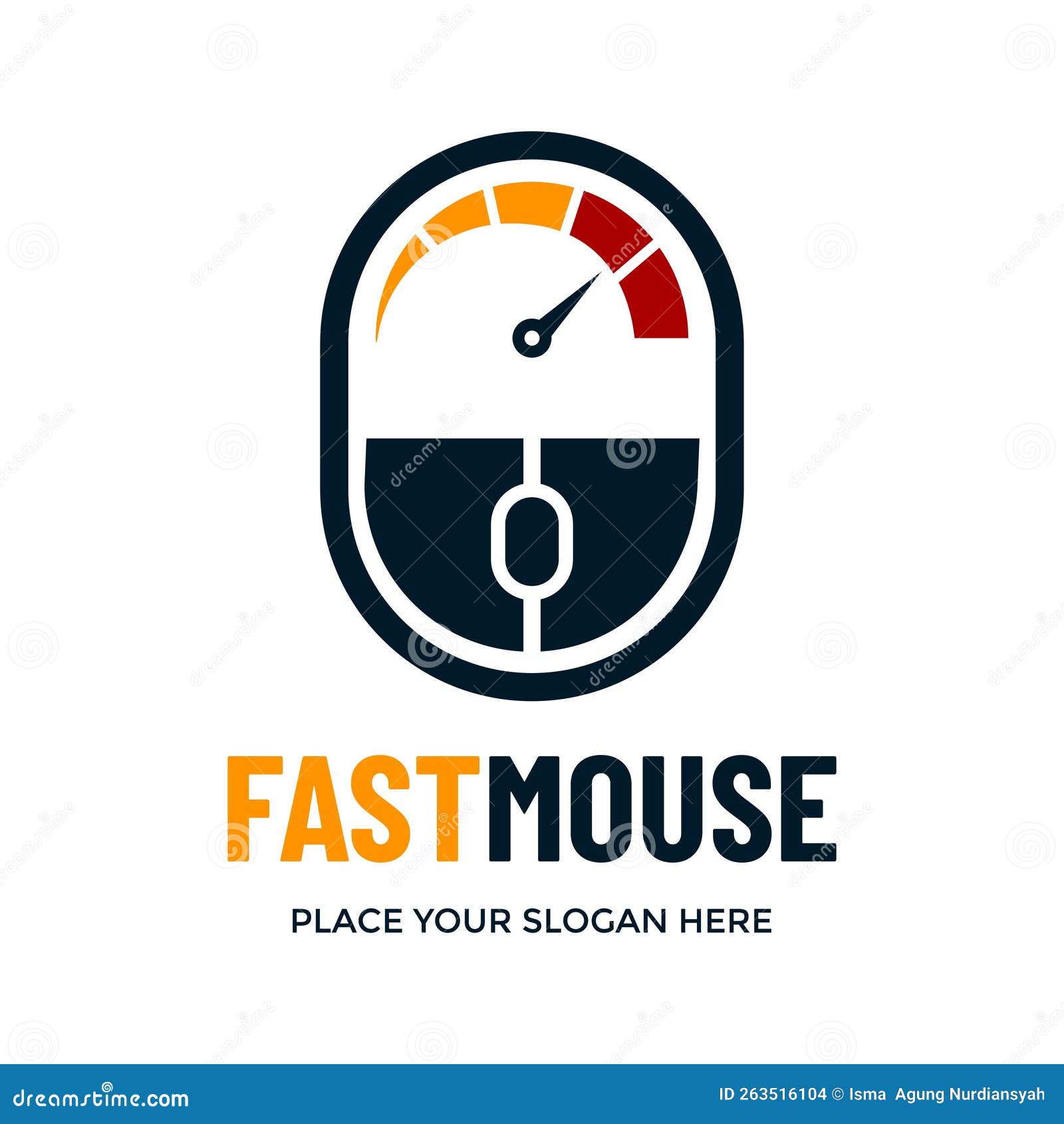 Fast Mouse Logo Vector stock vector. Illustration of data - 263516104