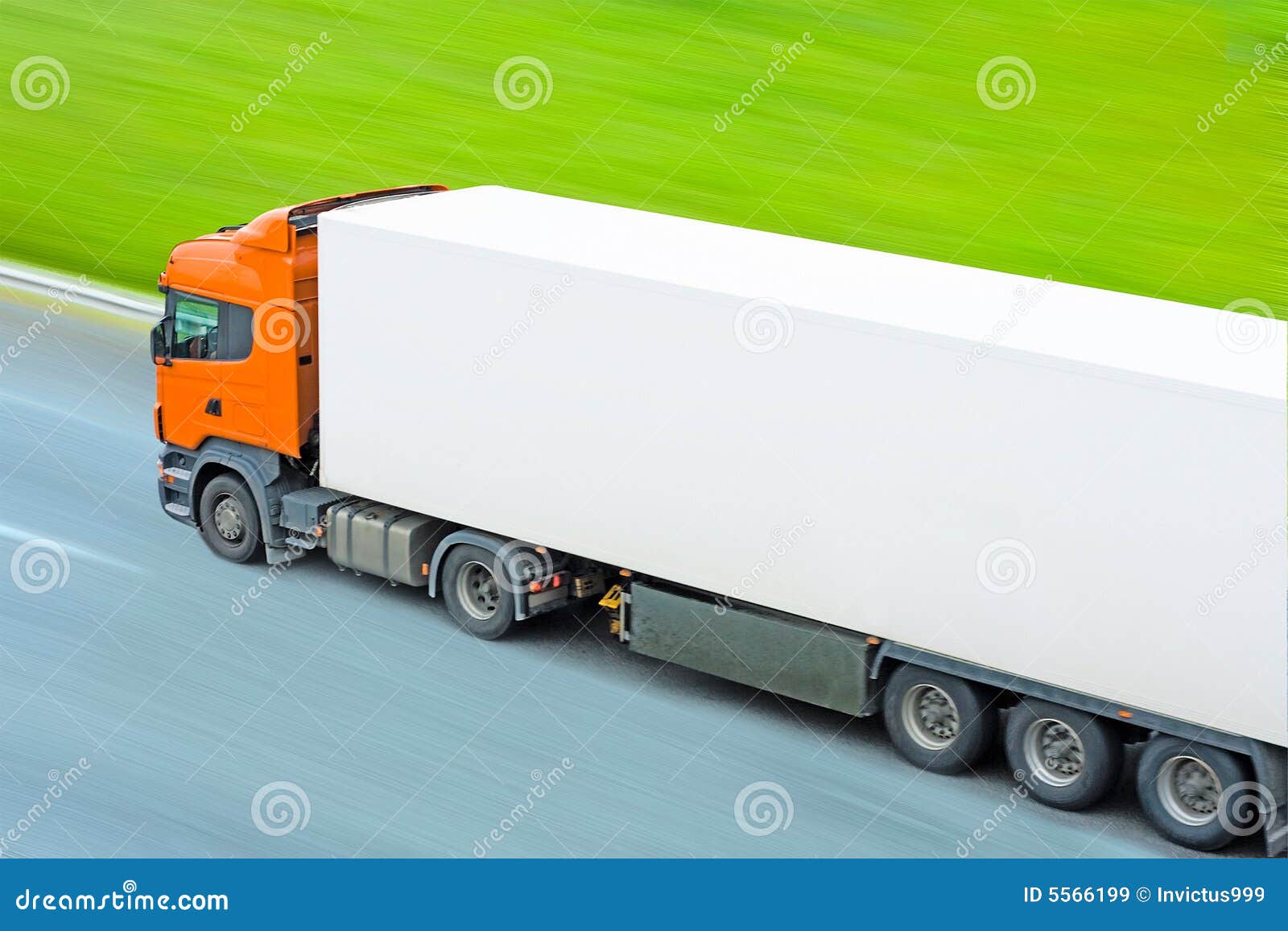 Fast moving blank truck stock image. Image of blank, highway - 5566199