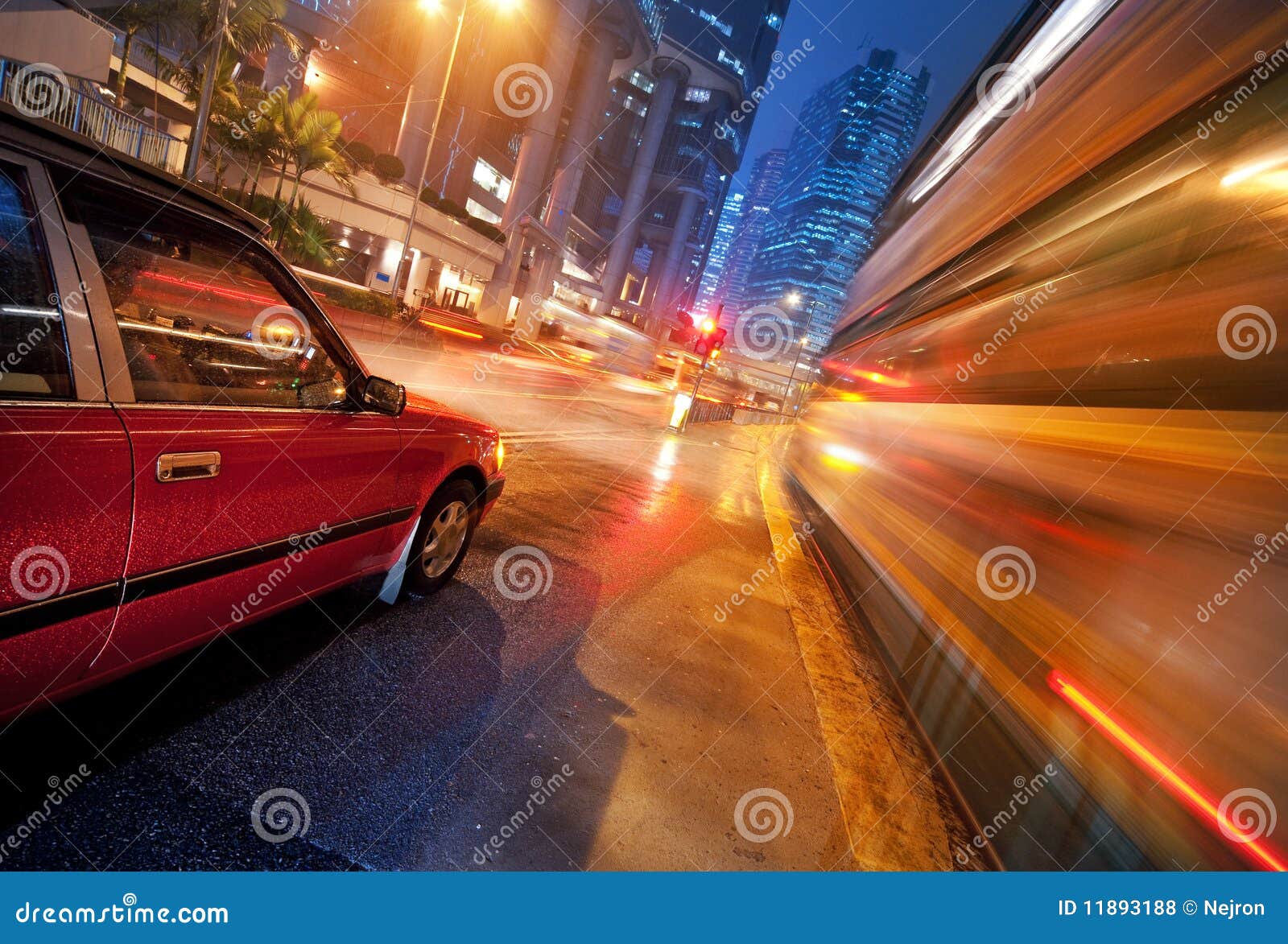 Fast moving bus stock photo. Image of outdoors, express - 11893188