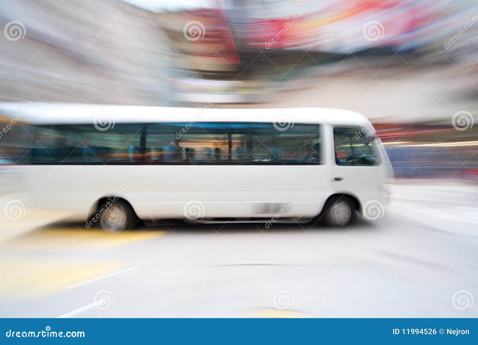 Fast moving bus stock photo. Image of speed, white, transportation ...