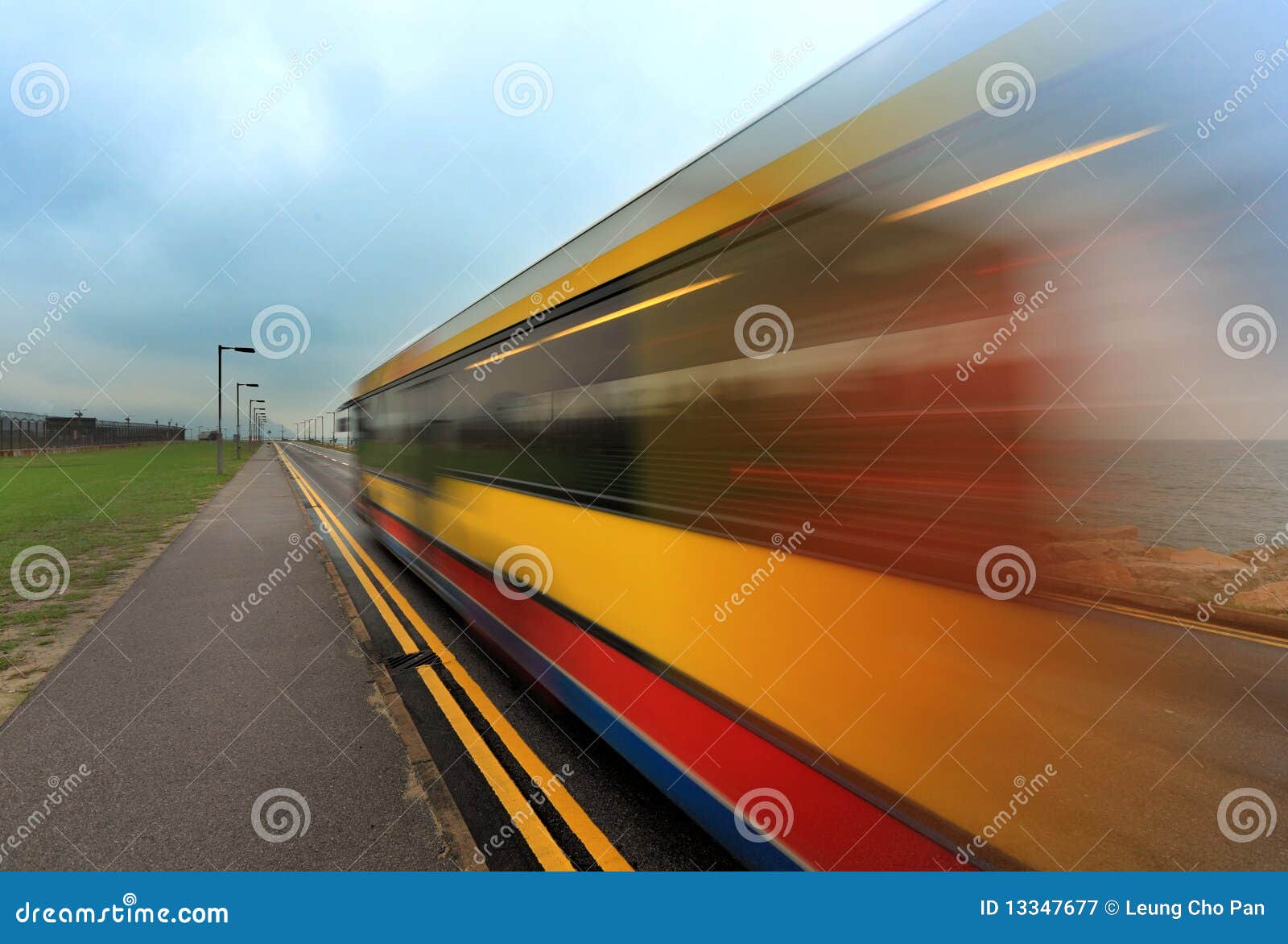 Fast moving bus stock image. Image of life, motion, bright - 13347677