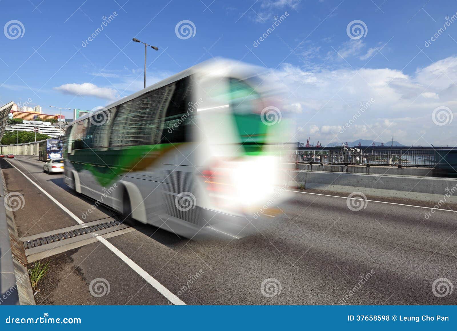 Fast moving bus stock photo. Image of transport, transportation - 37658598