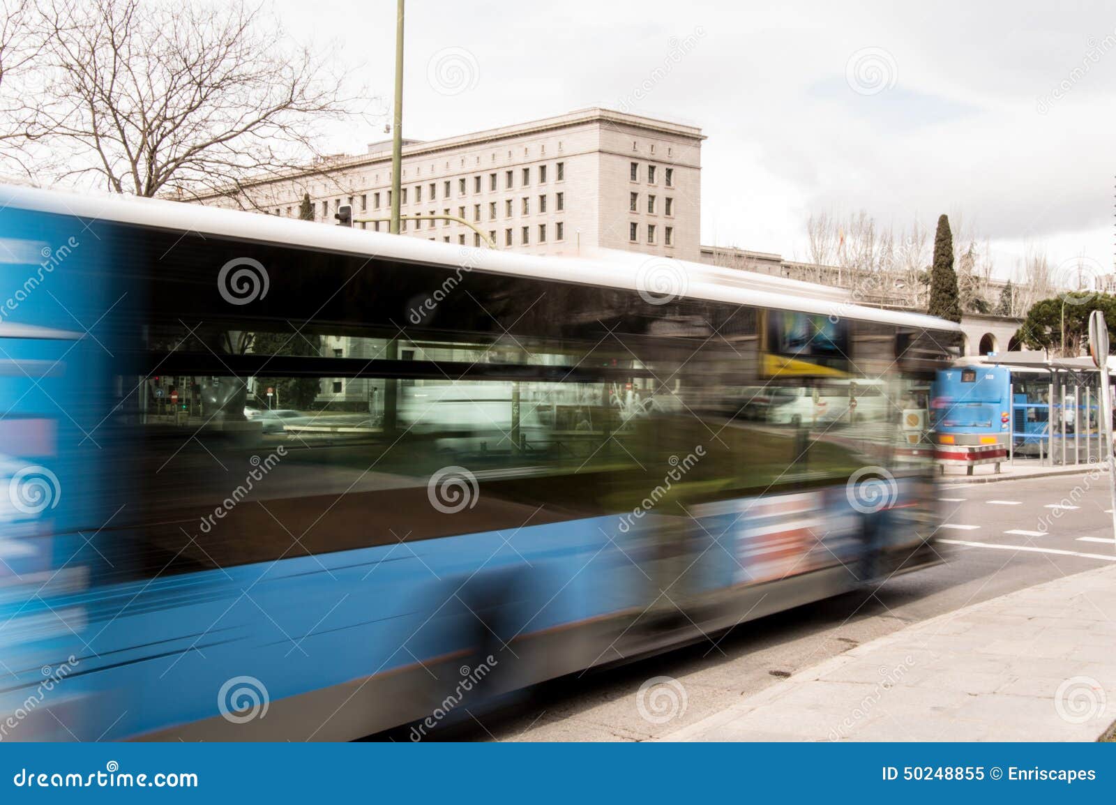 Fast moving bus stock image. Image of motion, transportation - 50248855