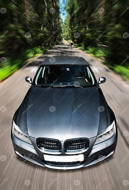 Fast moving car stock image. Image of transport, road - 21572505