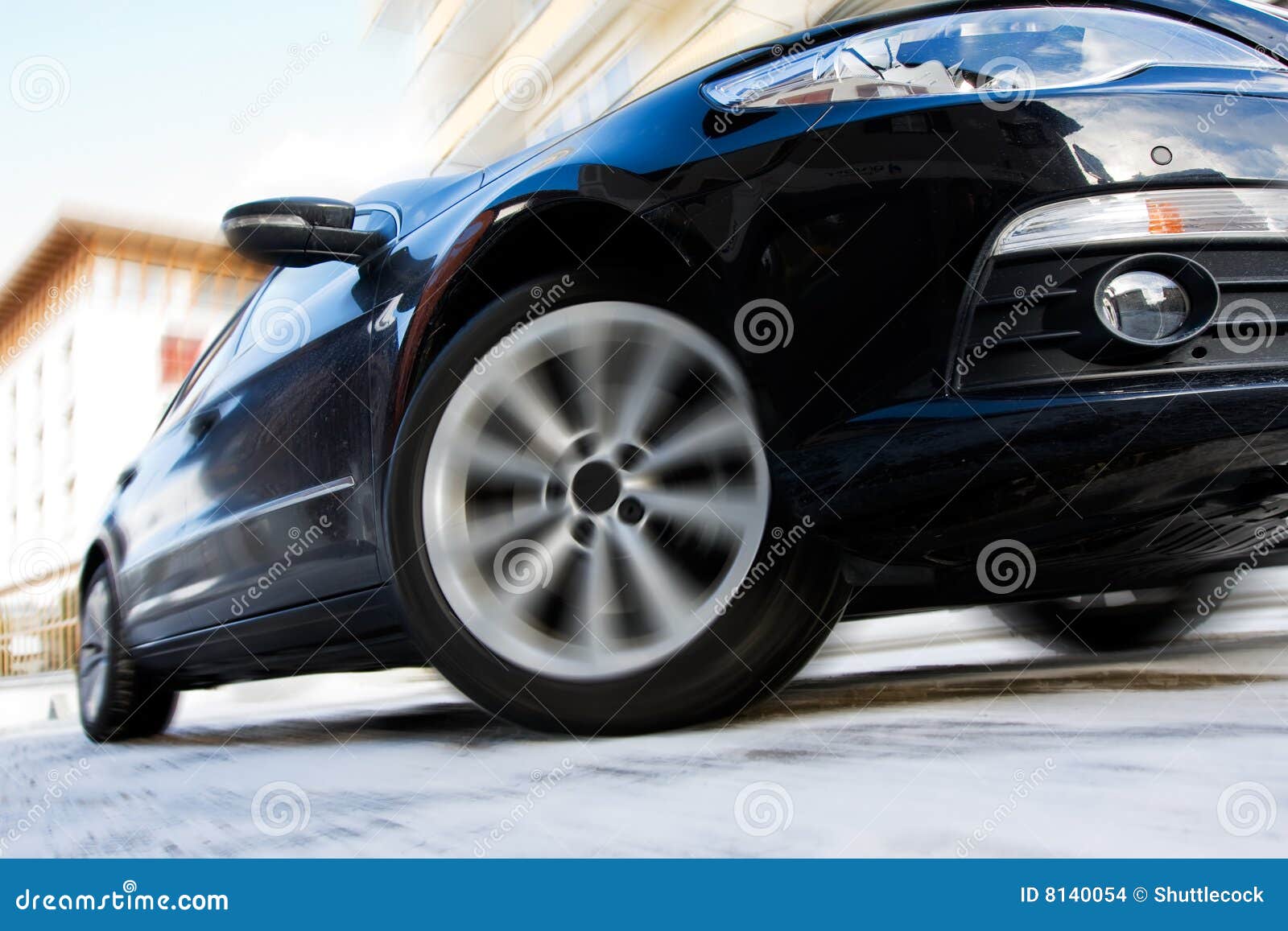 Fast moving car stock photo. Image of movement, auto, high - 8140054