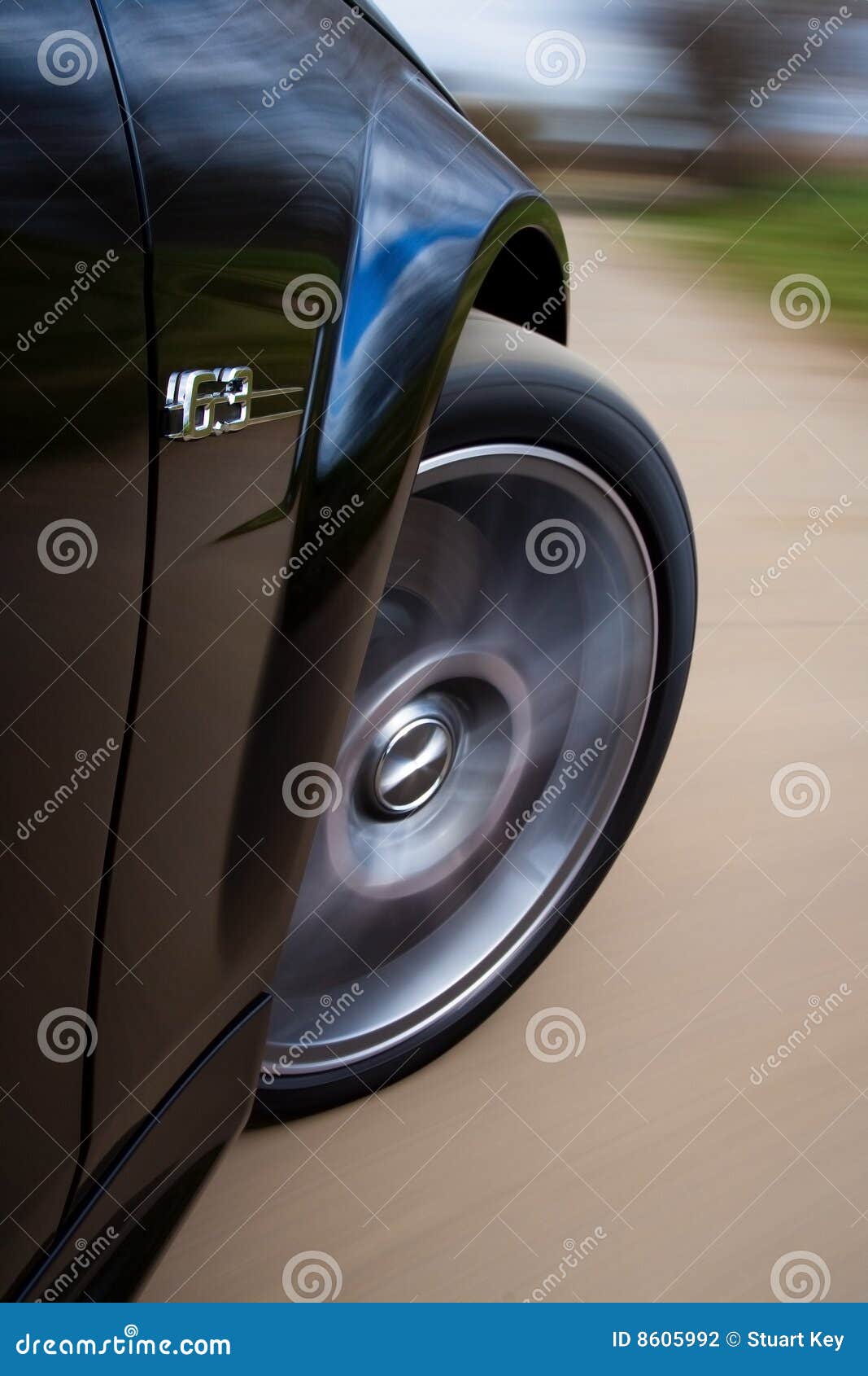 Fast moving car stock photo. Image of automobile, high - 8605992