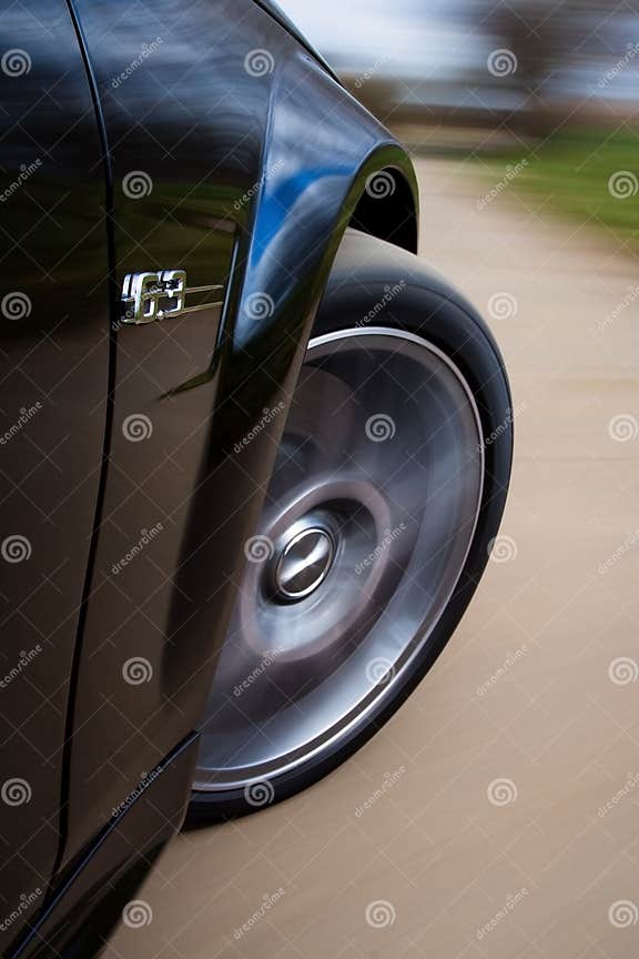 Fast moving car stock photo. Image of automobile, high - 8605992