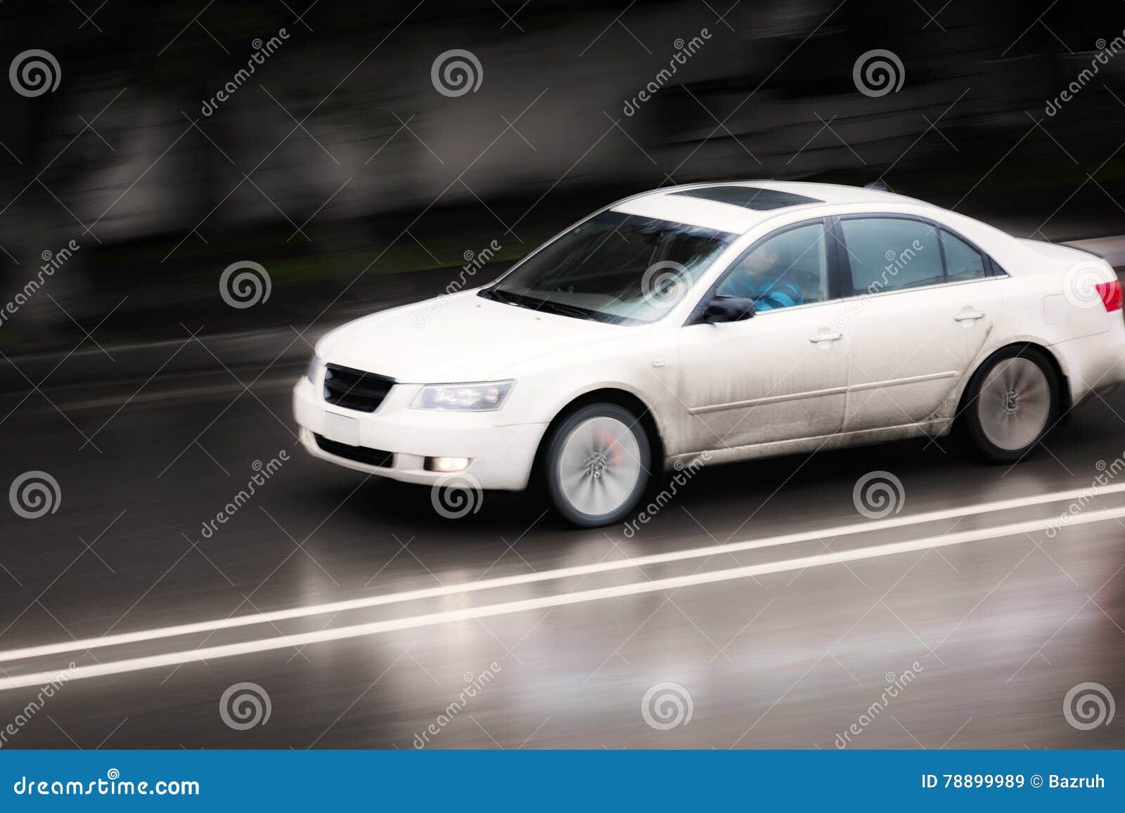 Fast moving car editorial stock image. Image of countryside - 78899989