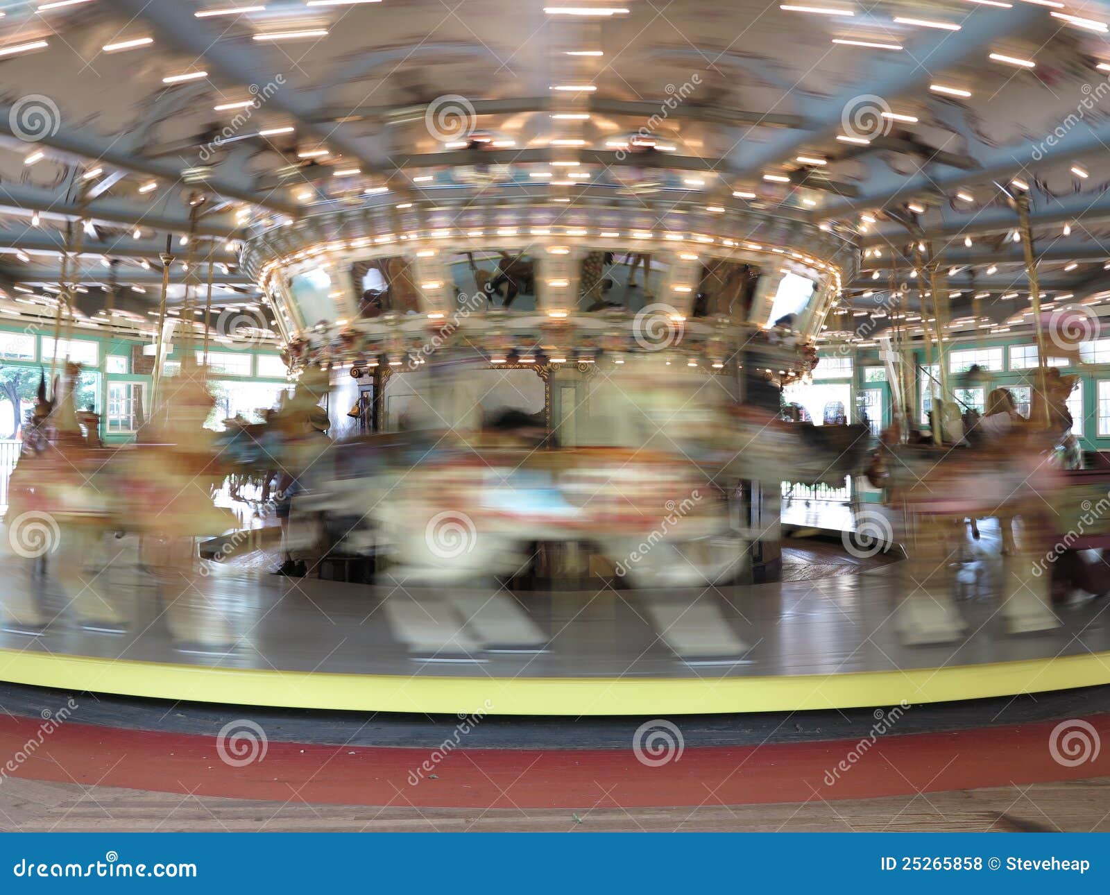 Fast Moving Carousel At Glen Echo Park Royalty Free Stock Photos ...