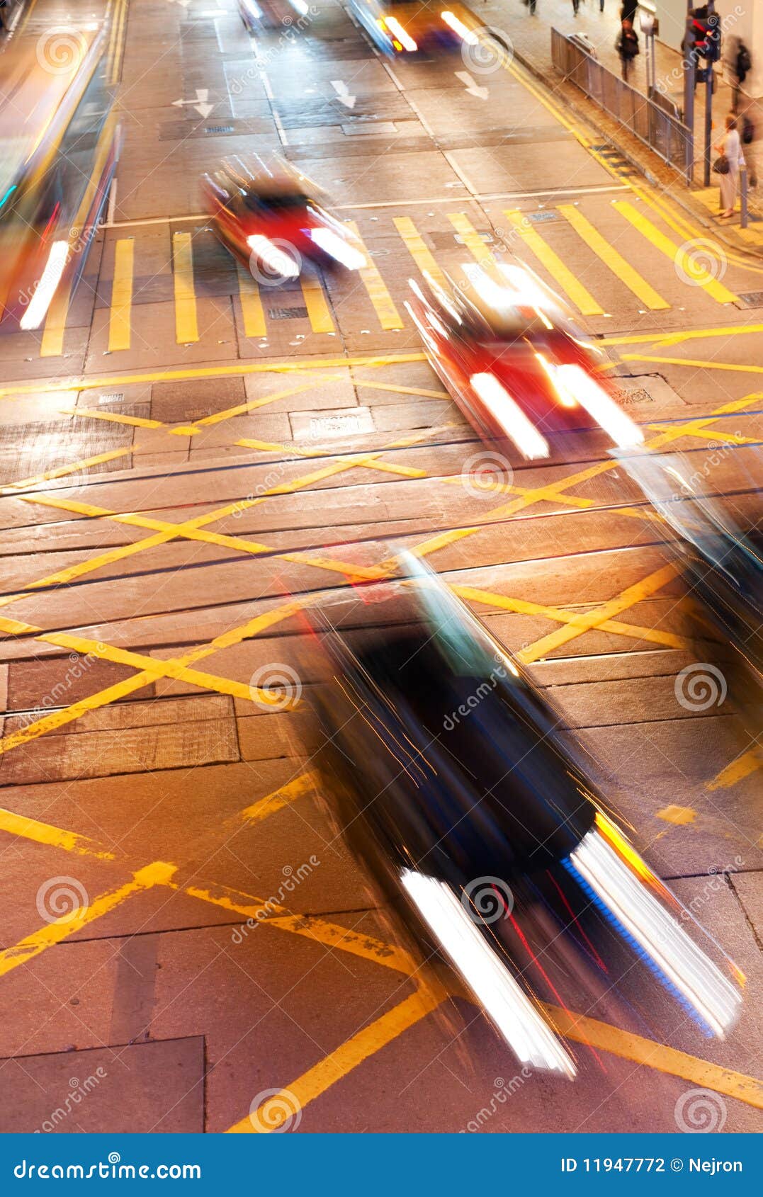 Fast moving cars stock photo. Image of cityspace, traffic - 11947772