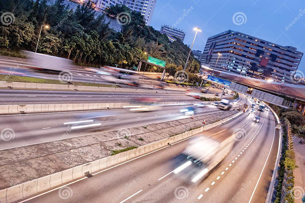 Fast moving cars stock photo. Image of fast, illuminated - 13316468