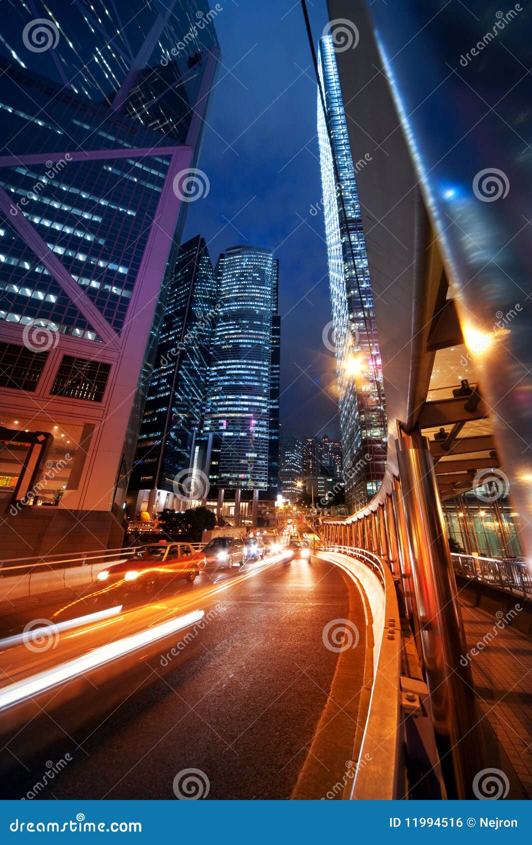 Fast moving cars at night stock photo. Image of copy - 11994516