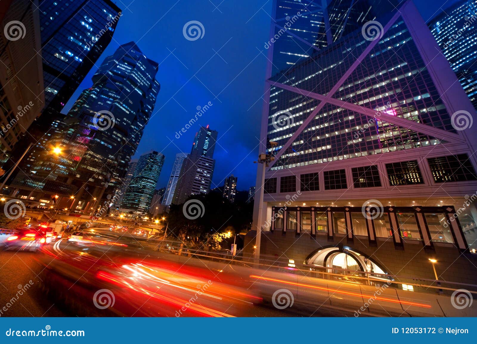 Fast moving cars at night stock photo. Image of ride - 12053172