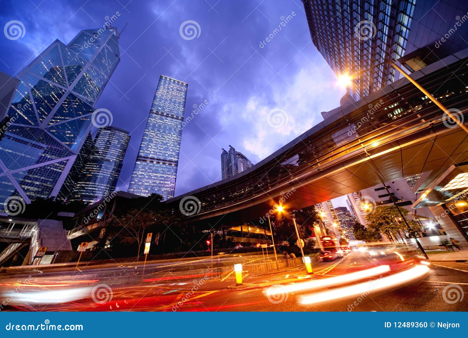 Fast moving cars at night stock photo. Image of clouds - 12489360