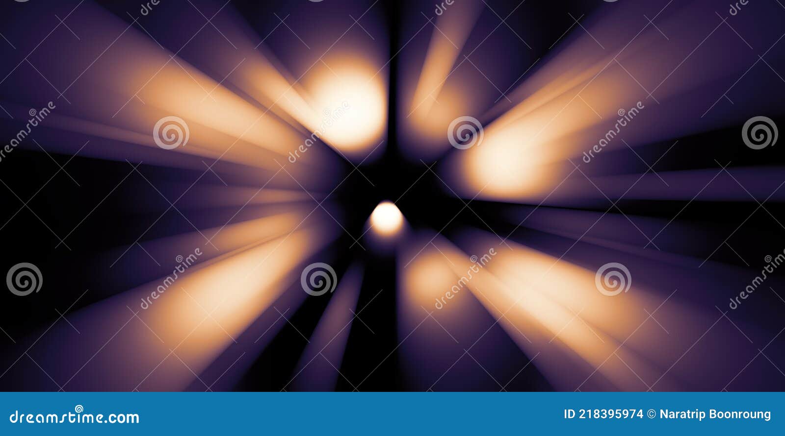 Fast Moving Light Trails Zoom Explosion of Light 3d Illustration Stock ...