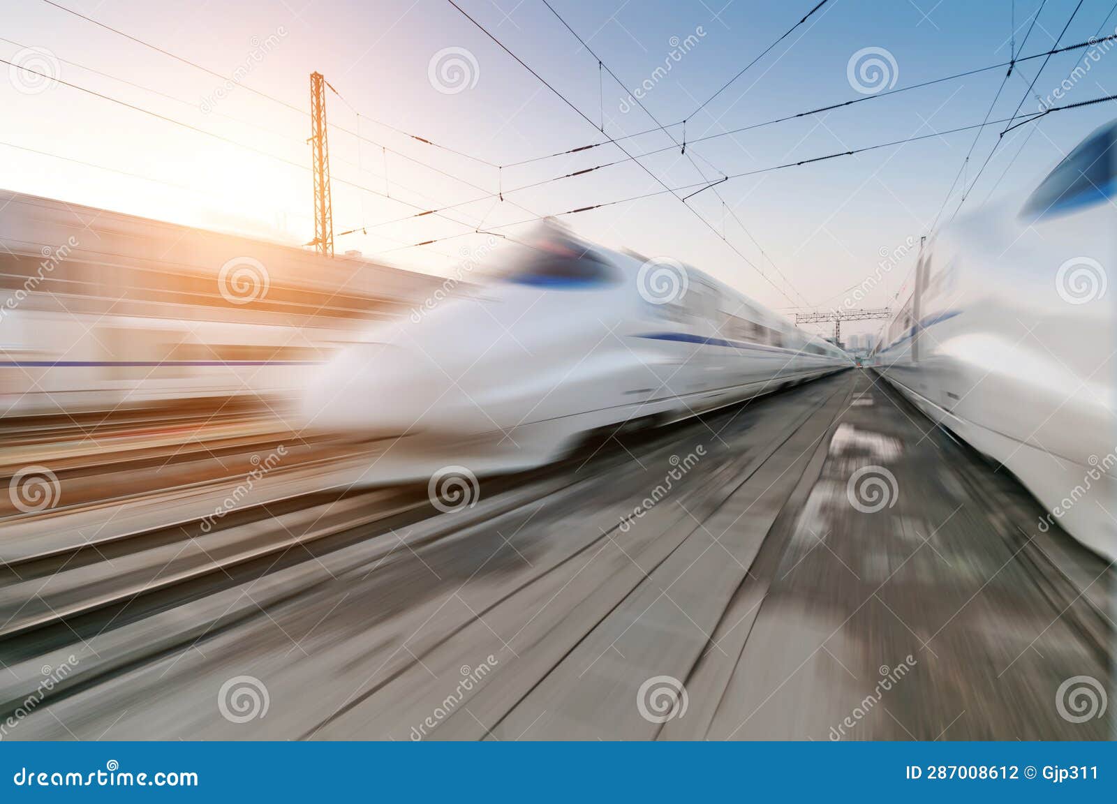 Fast moving train stock photo. Image of cargo, metro - 287008612
