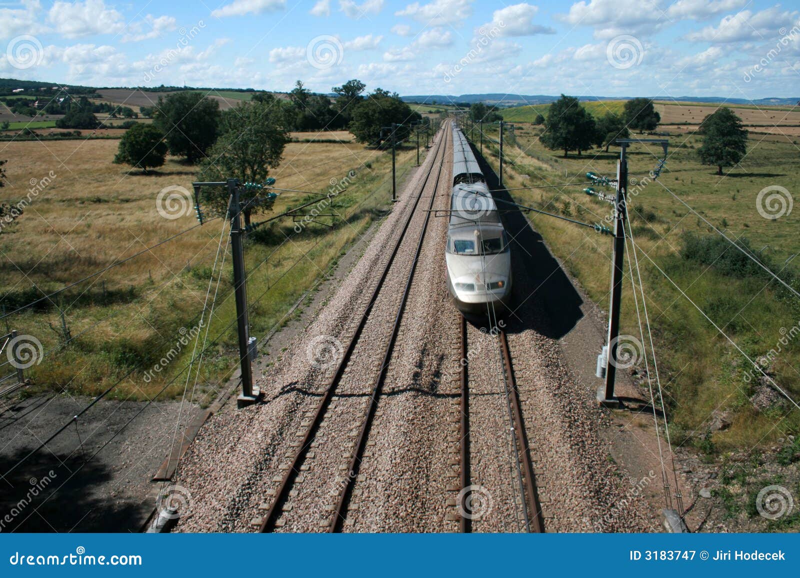 Fast moving train TGV stock image. Image of line, railroad - 3183747