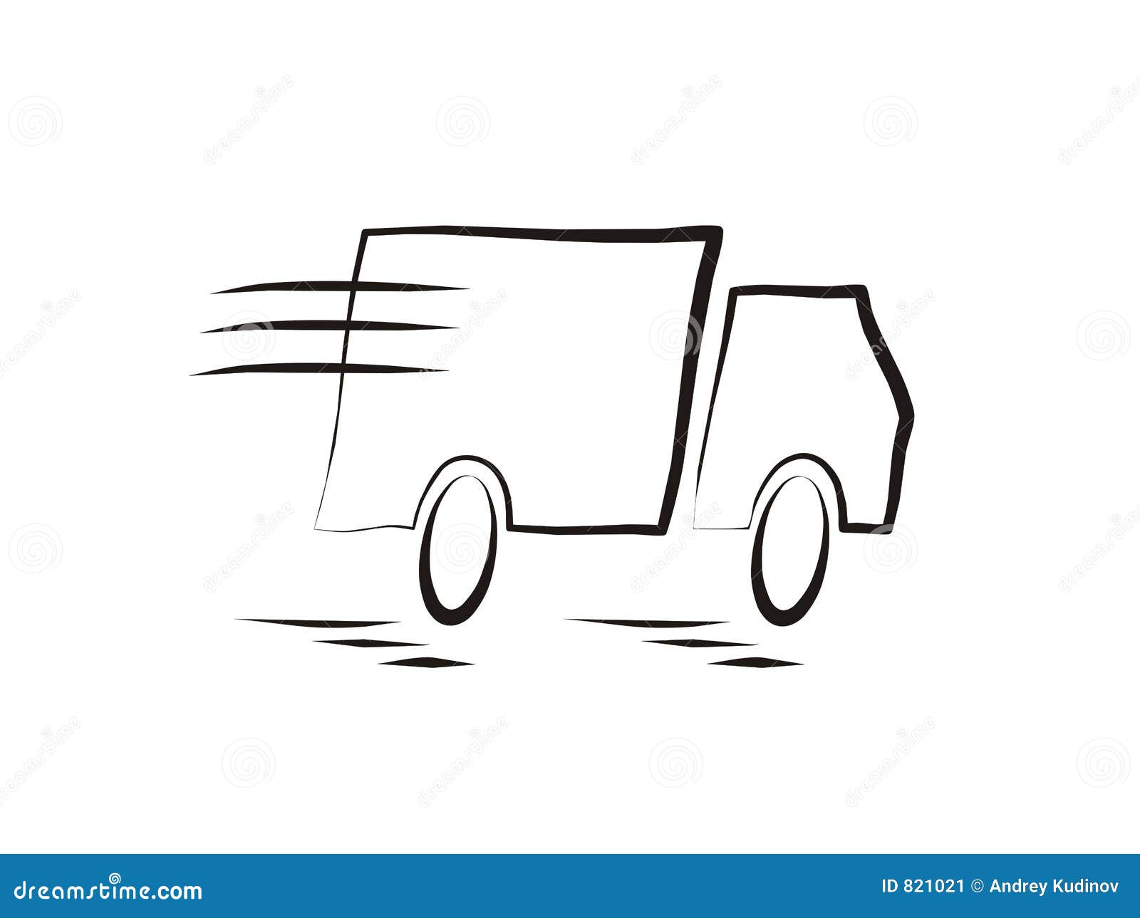 Fast moving truck stock vector. Illustration of wheel, heavy - 821021