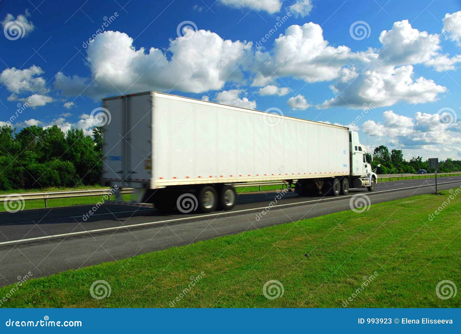 Fast moving truck stock image. Image of eighteen, motion - 993923