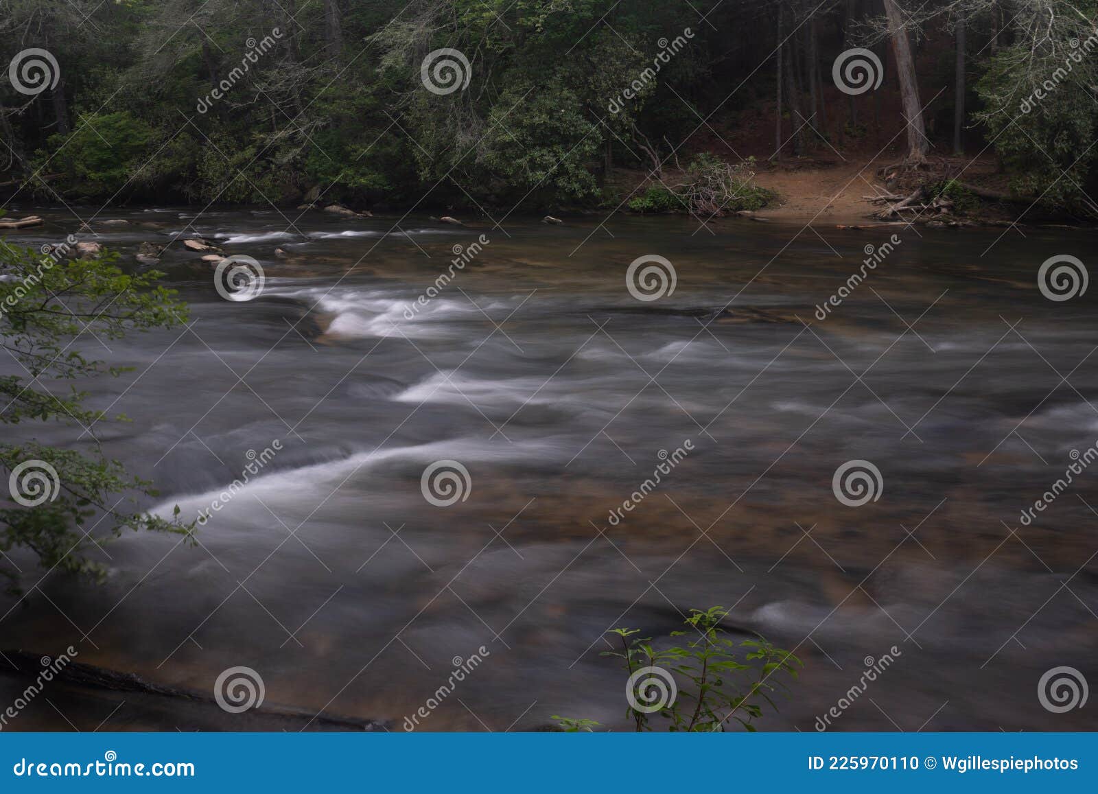 Water Rushes through a River Stock Photo - Image of rock, river: 225970110