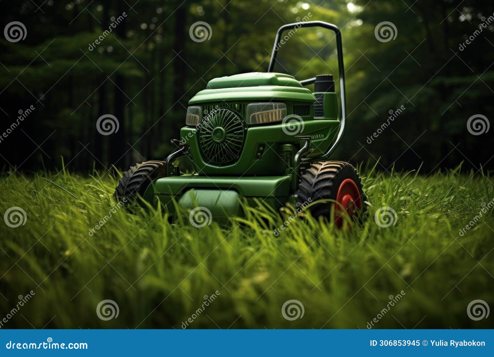 Fast Mower Grass. Generate Ai Stock Image - Image of lawn, green: 306853945