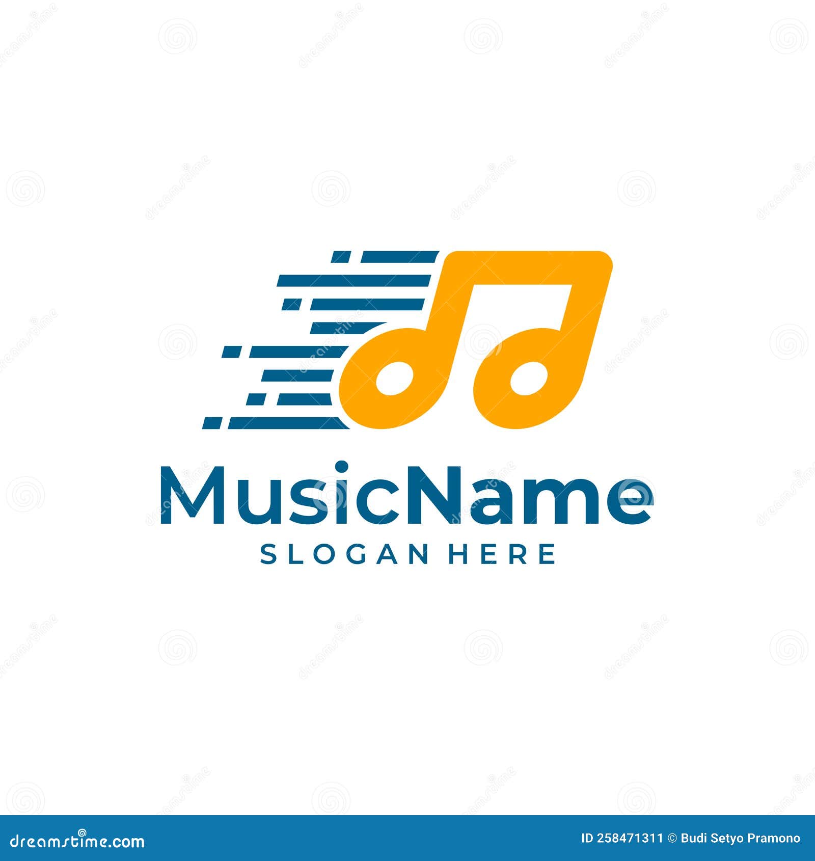 Fast Music Logo Template Design Vector, Emblem, Design Concept ...