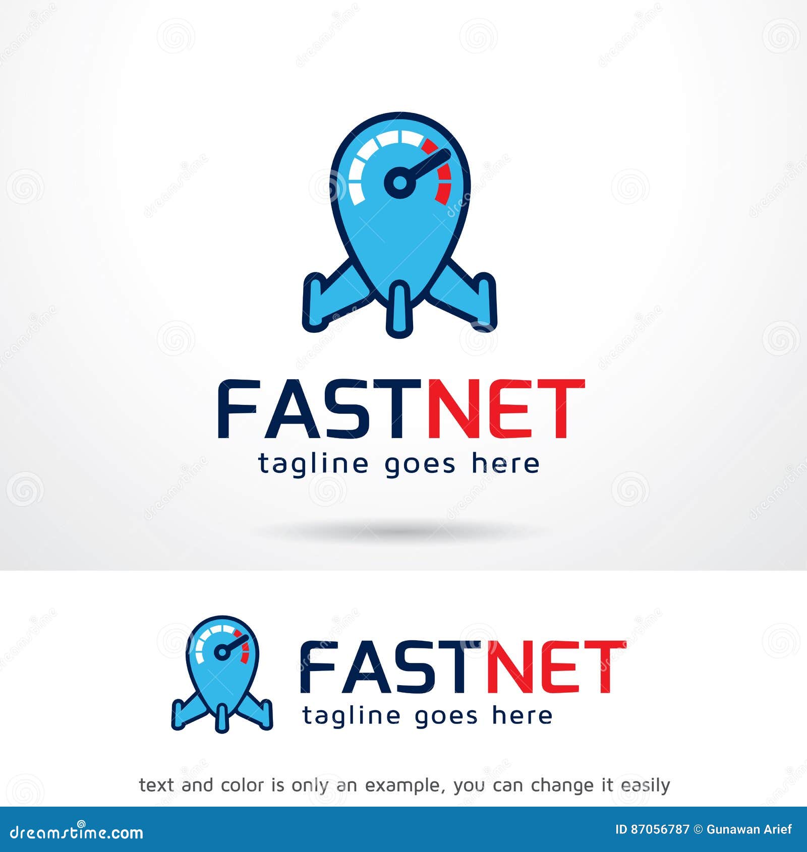 Fast Net Logo Template Design Vector Stock Vector - Illustration of ...