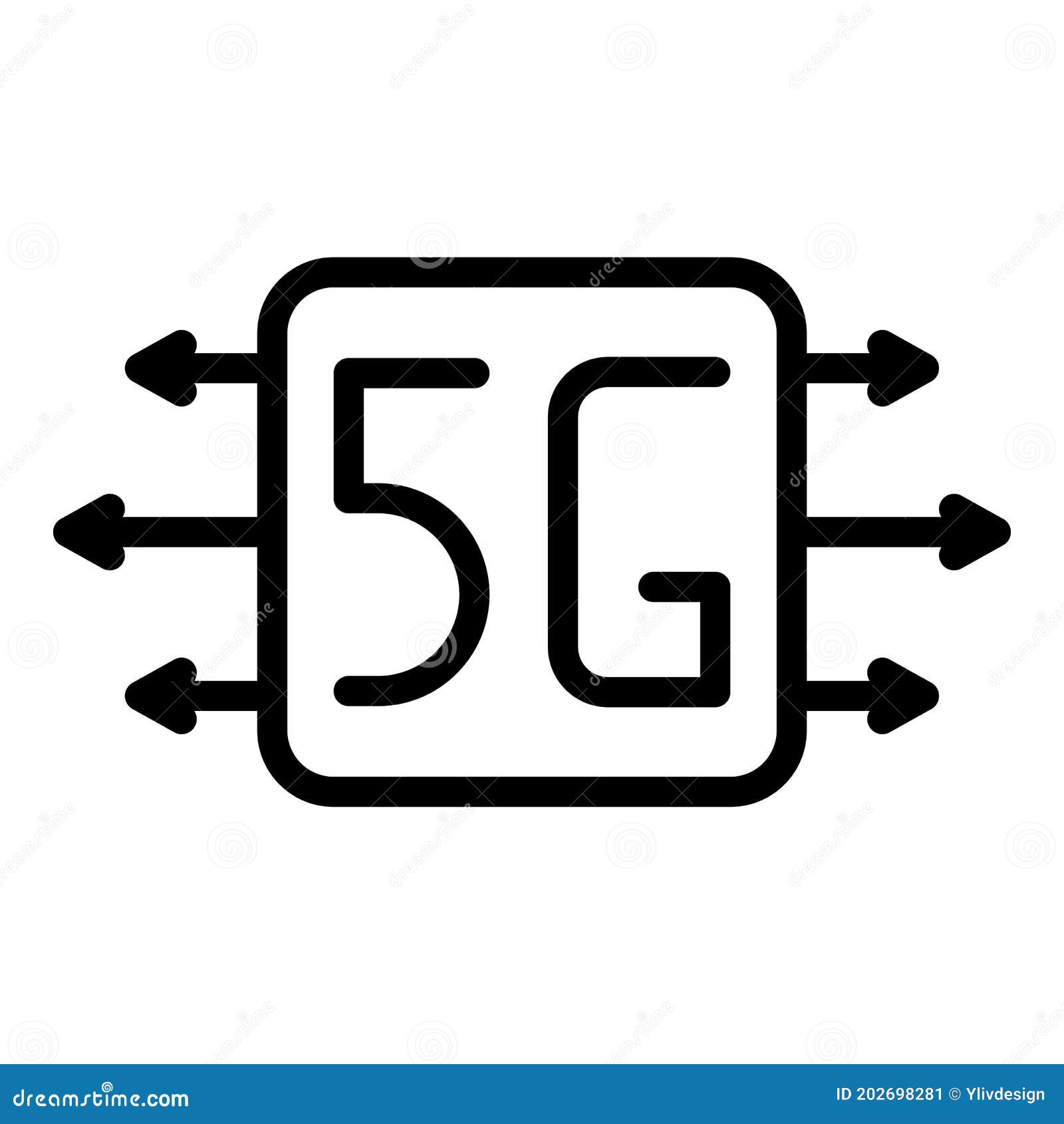 5G Fast Network Logo. Speed Internet 5g Concept. Wifi Bars Symbol Of ...