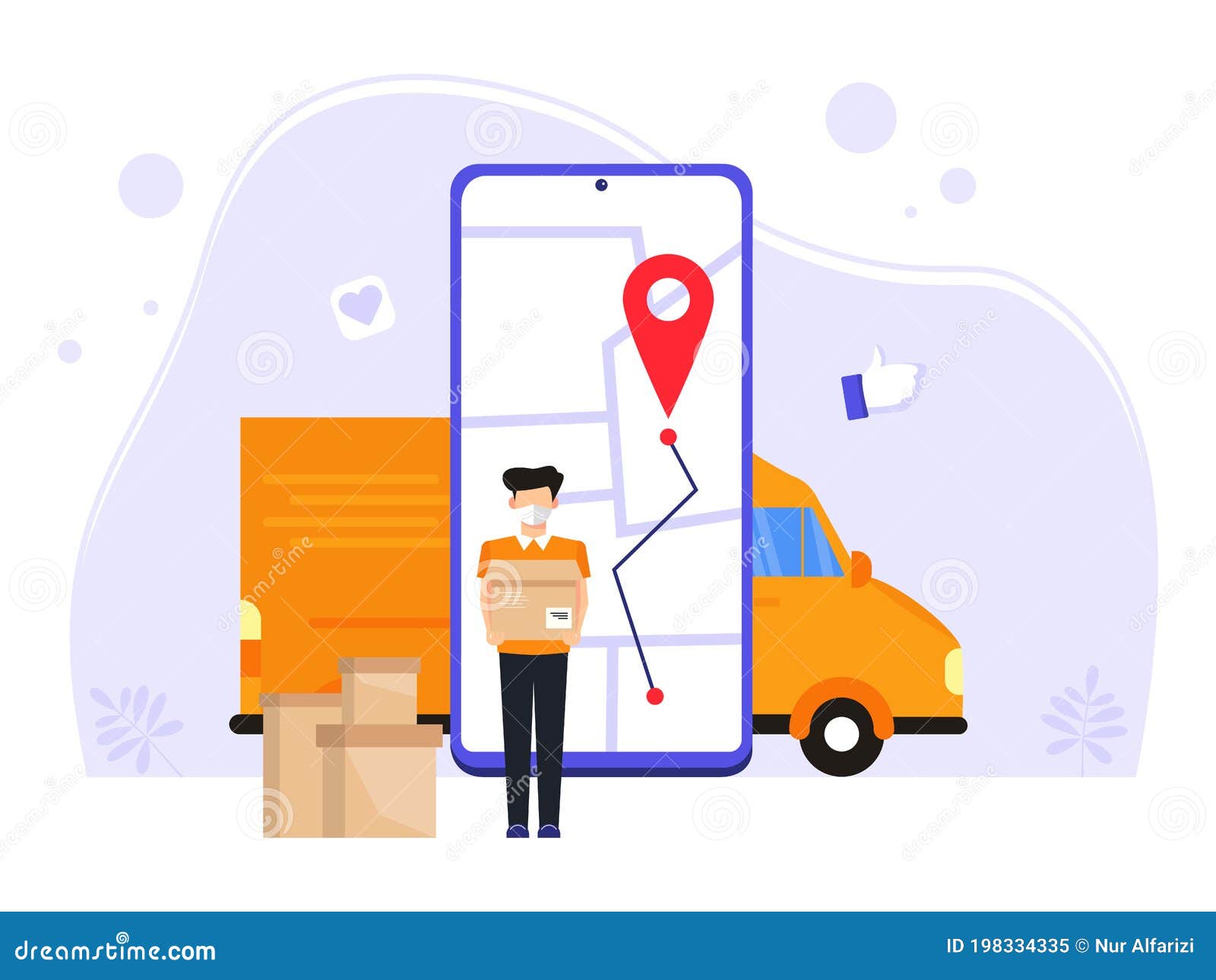 Fast Online Delivery. Courier Delivery of Goods or Postal Packages by ...