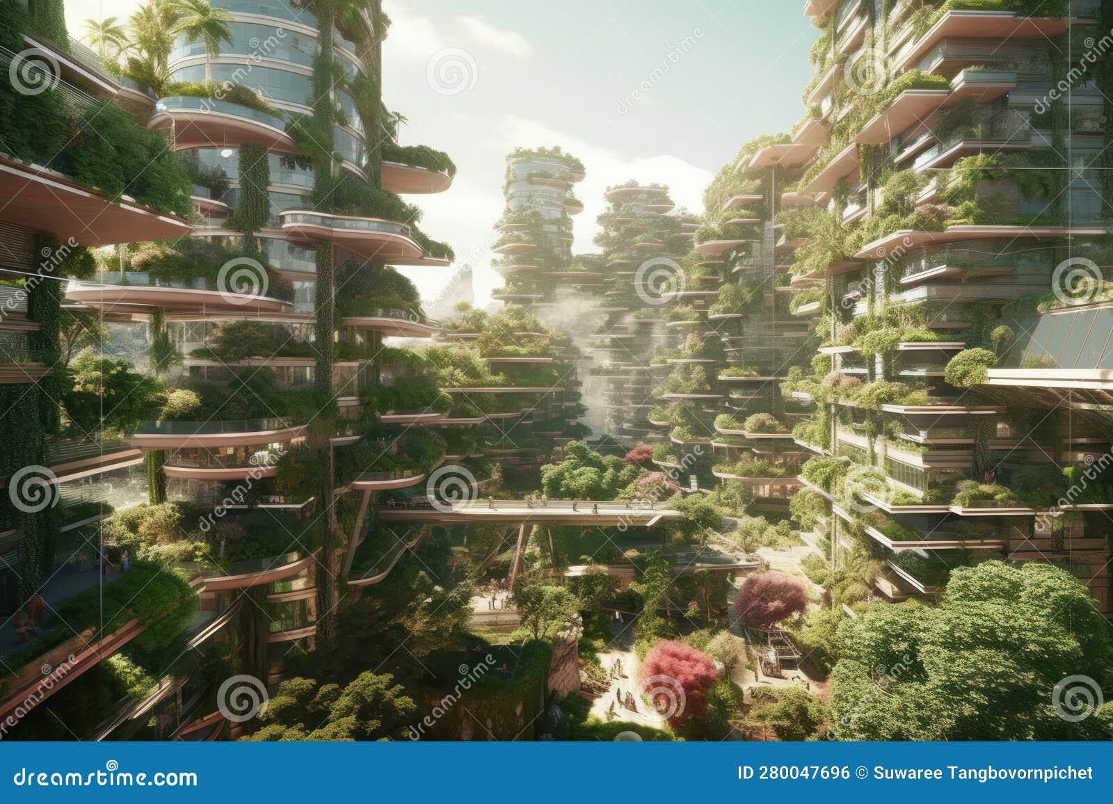 Fast Paced and Ever Changing Landscape of a Eco City Environment Stock ...