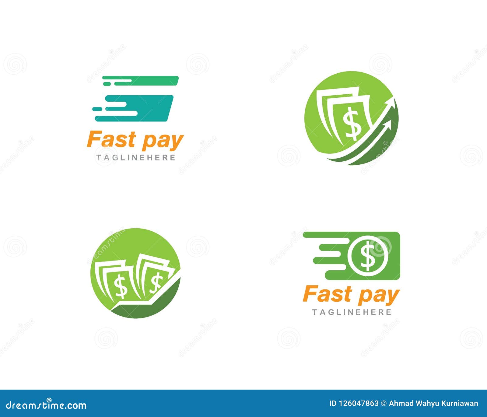 Fast pay logo vector stock vector. Illustration of market - 126047863