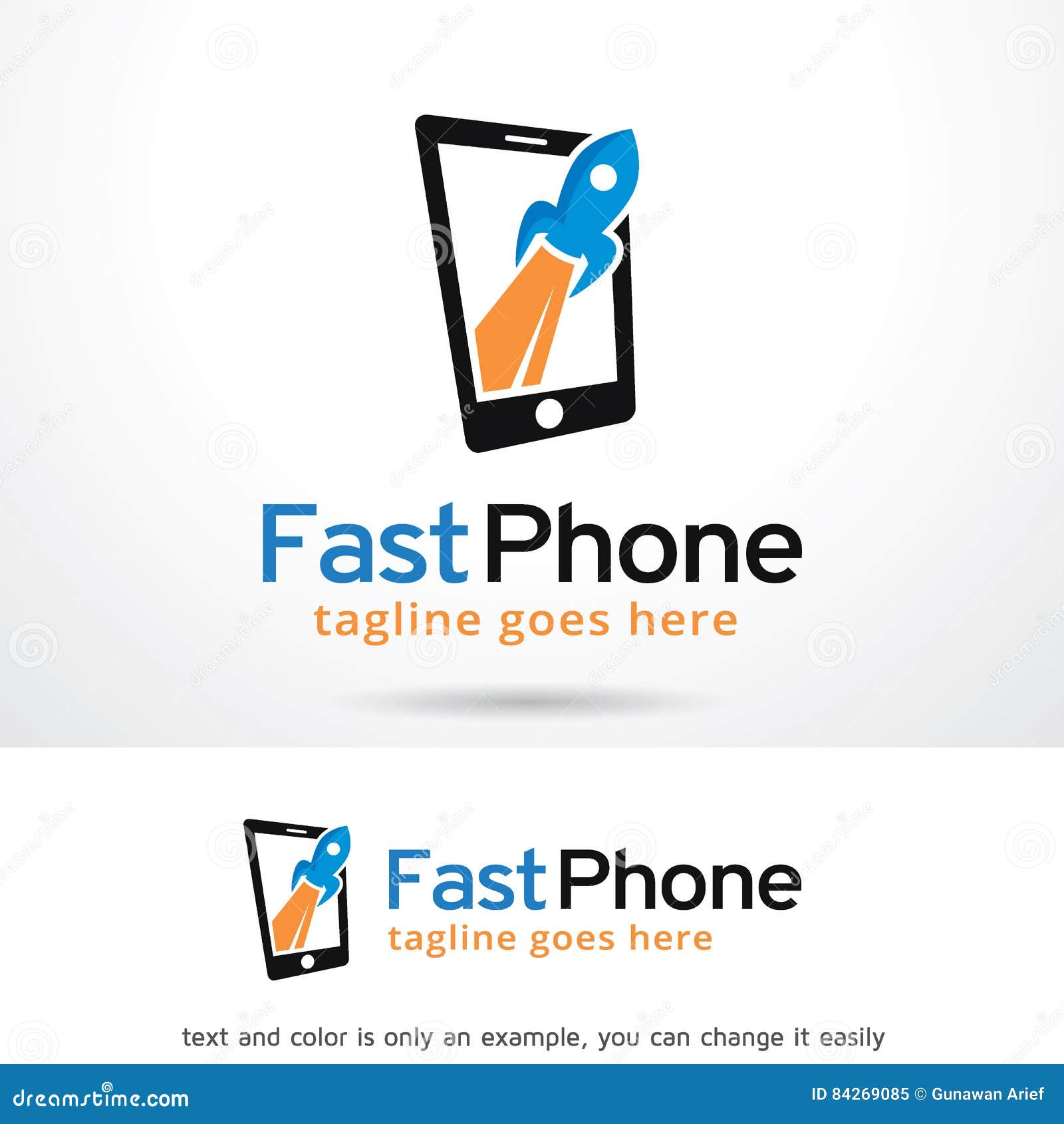 Fast Phone Logo Template Design Vector Stock Vector - Illustration of ...
