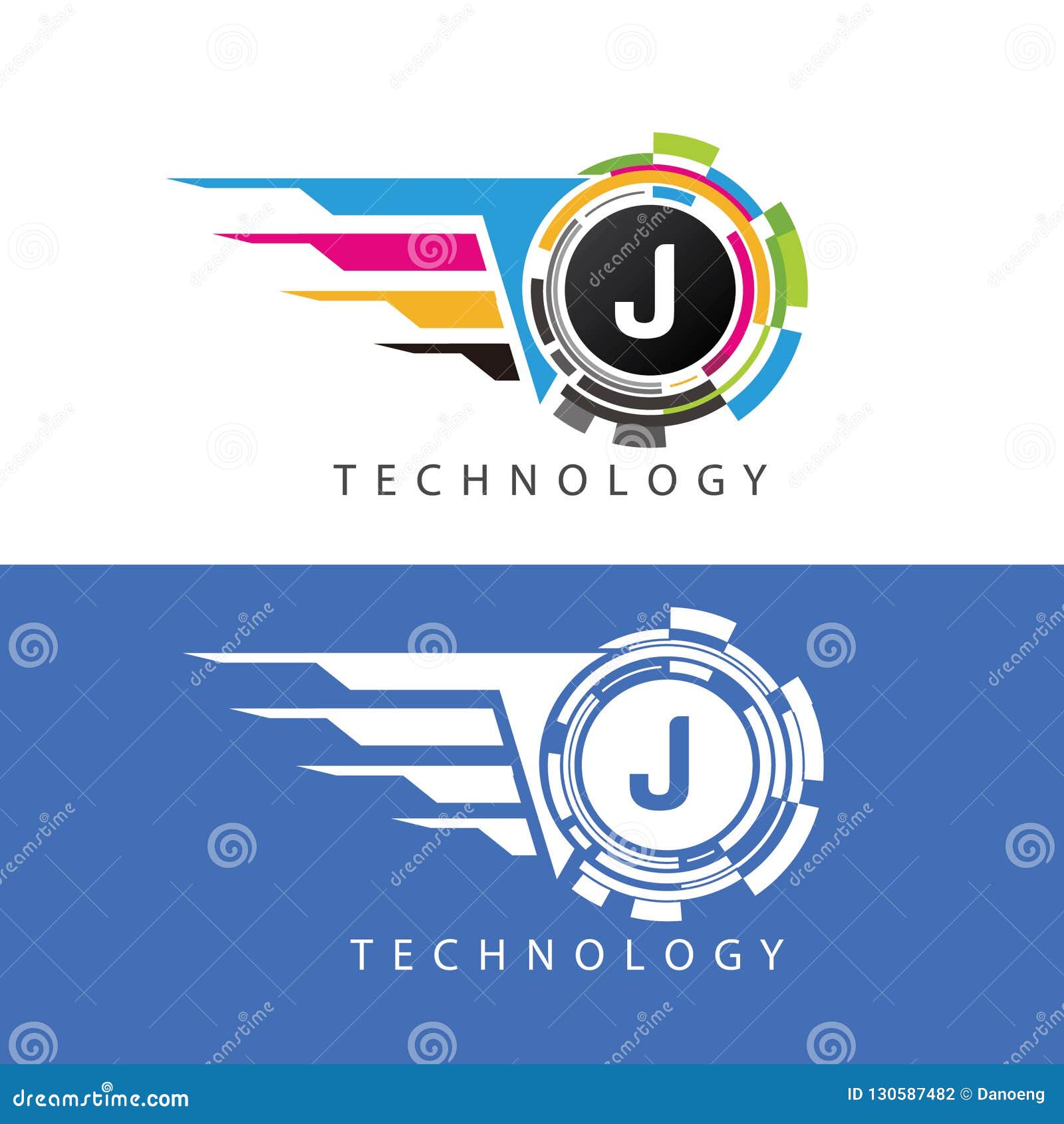 Fast Pixel Data Digital J Letter Logo Stock Illustration - Illustration ...