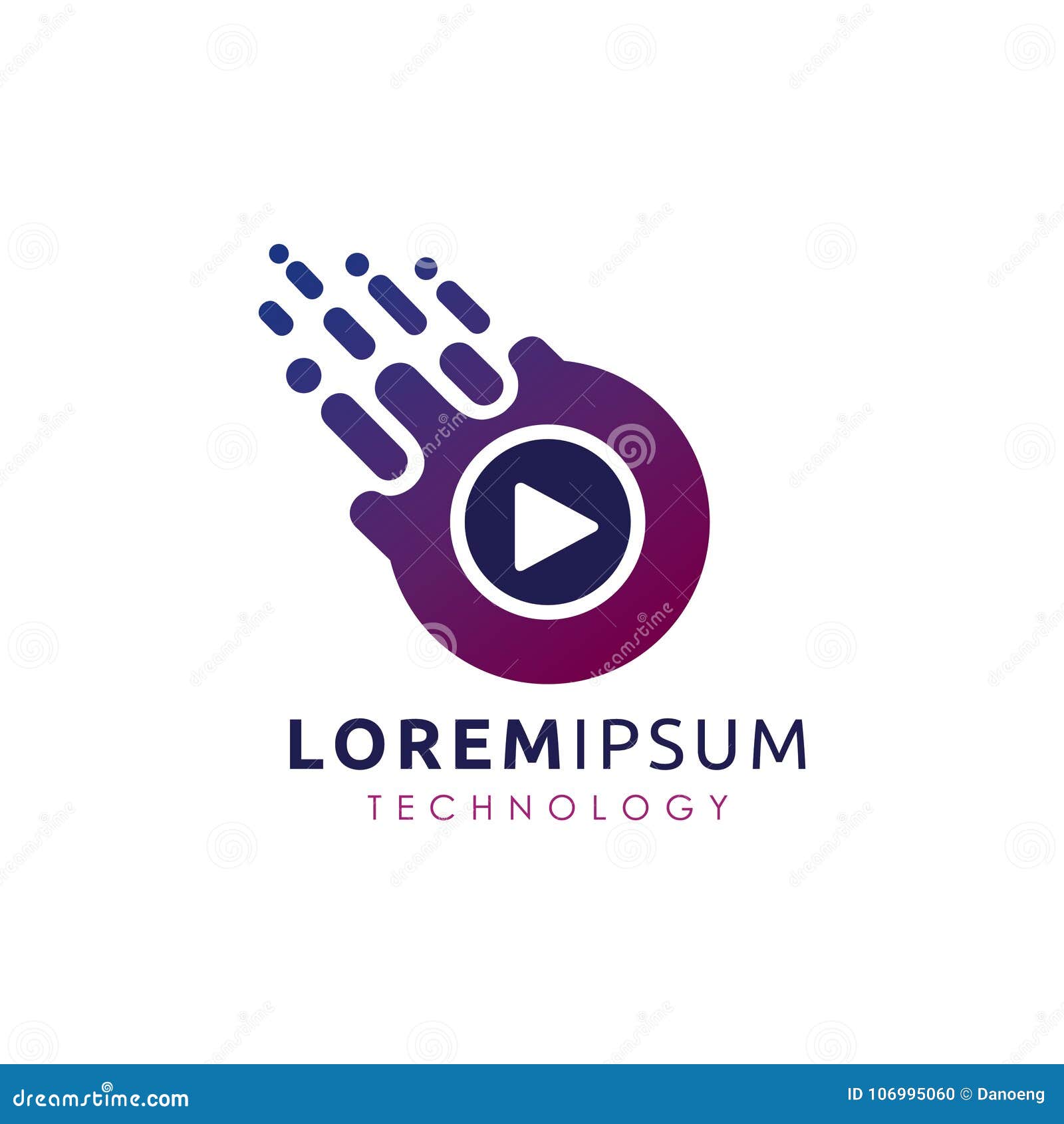 Fast Play Data Service Logo Vector. Stock Illustration - Illustration ...