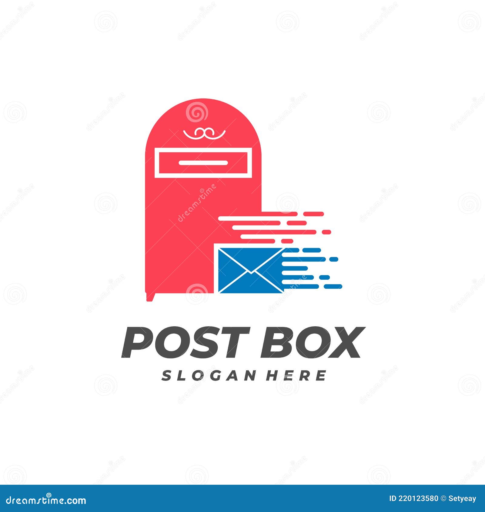 Fast Post Box Logo Vector Template, Creative Post Box Logo Design ...