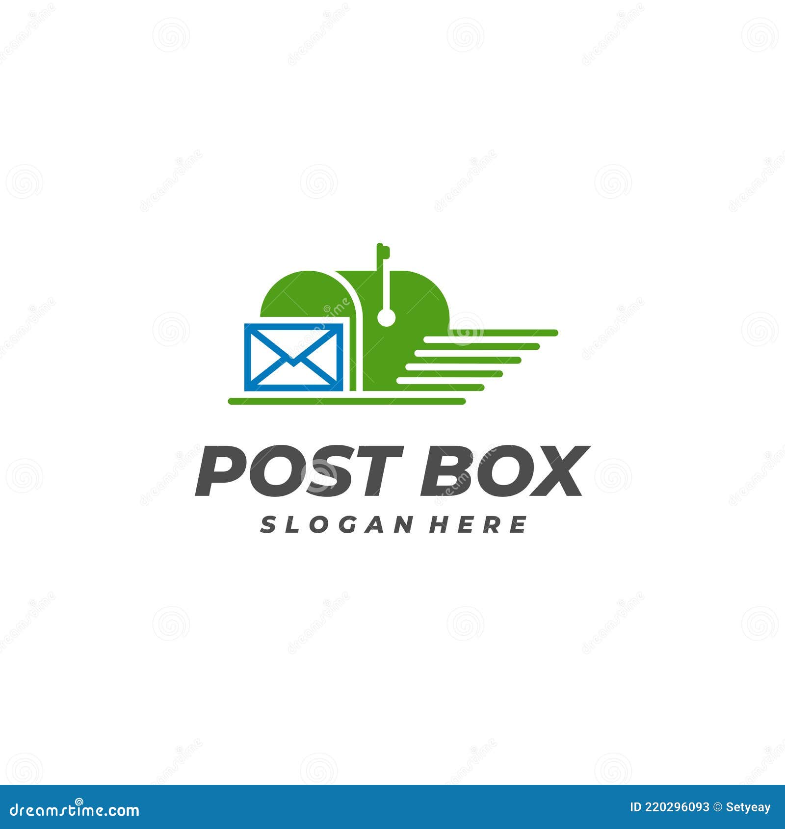 Fast Post Box Logo Vector Template, Creative Post Box Logo Design ...
