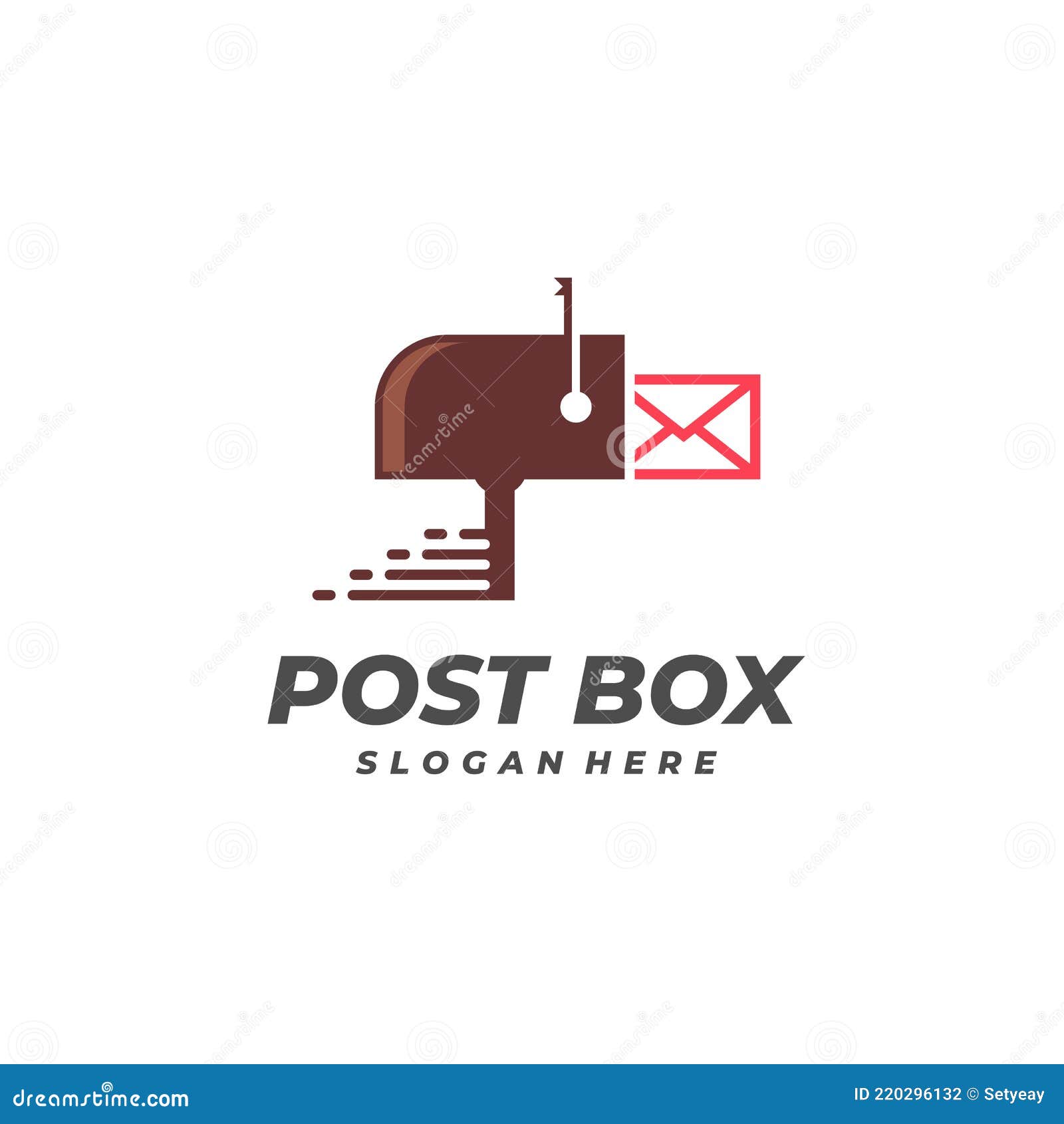 Fast Post Box Logo Vector Template, Creative Post Box Logo Design ...