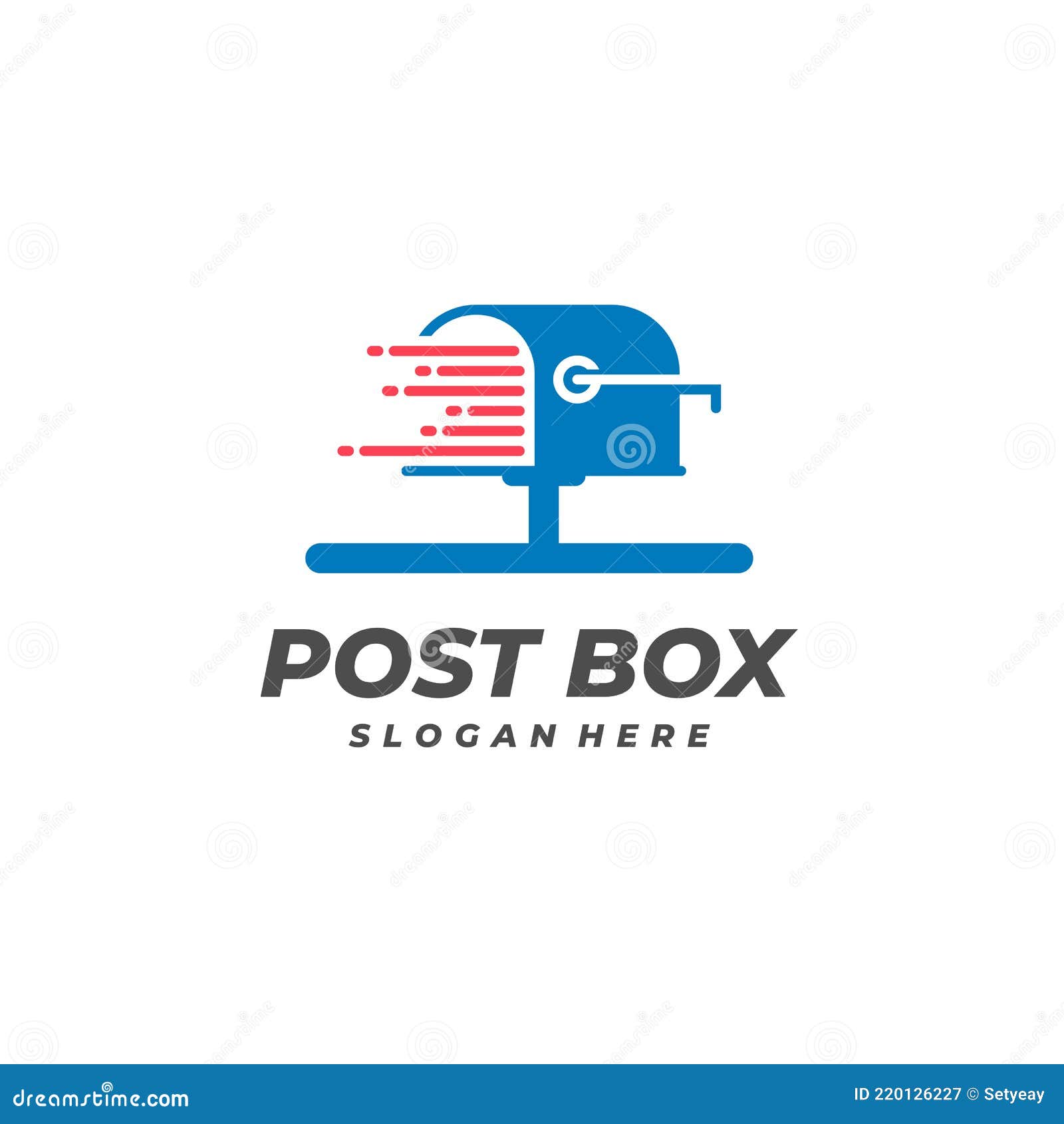 Fast Post Box Logo Vector Template, Creative Post Box Logo Design ...