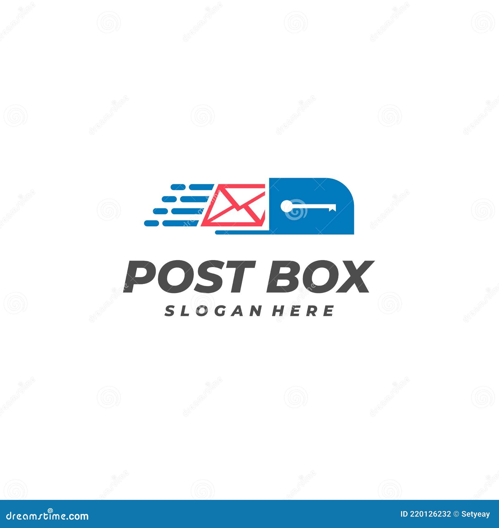 Fast Post Box Logo Vector Template, Creative Post Box Logo Design ...