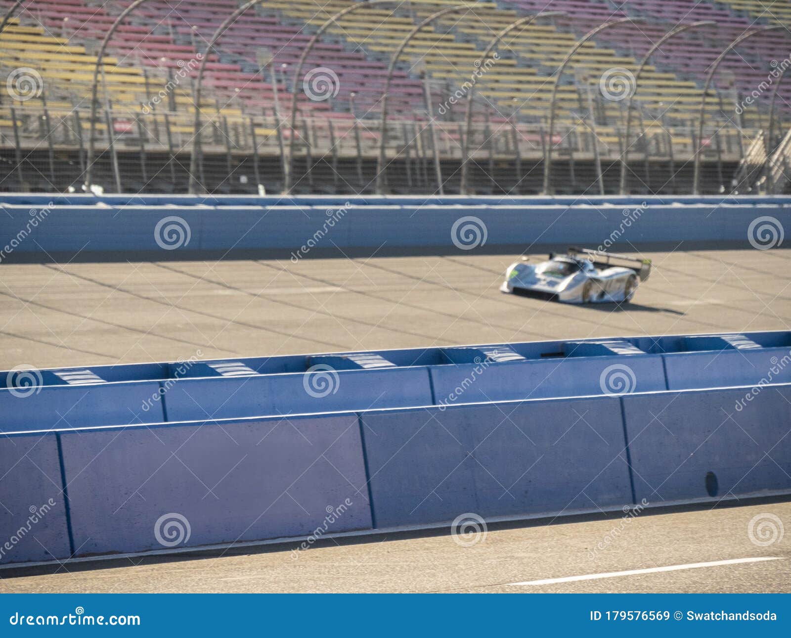 Fast Race Car Speeding Down Track Stock Image - Image of race, annual ...